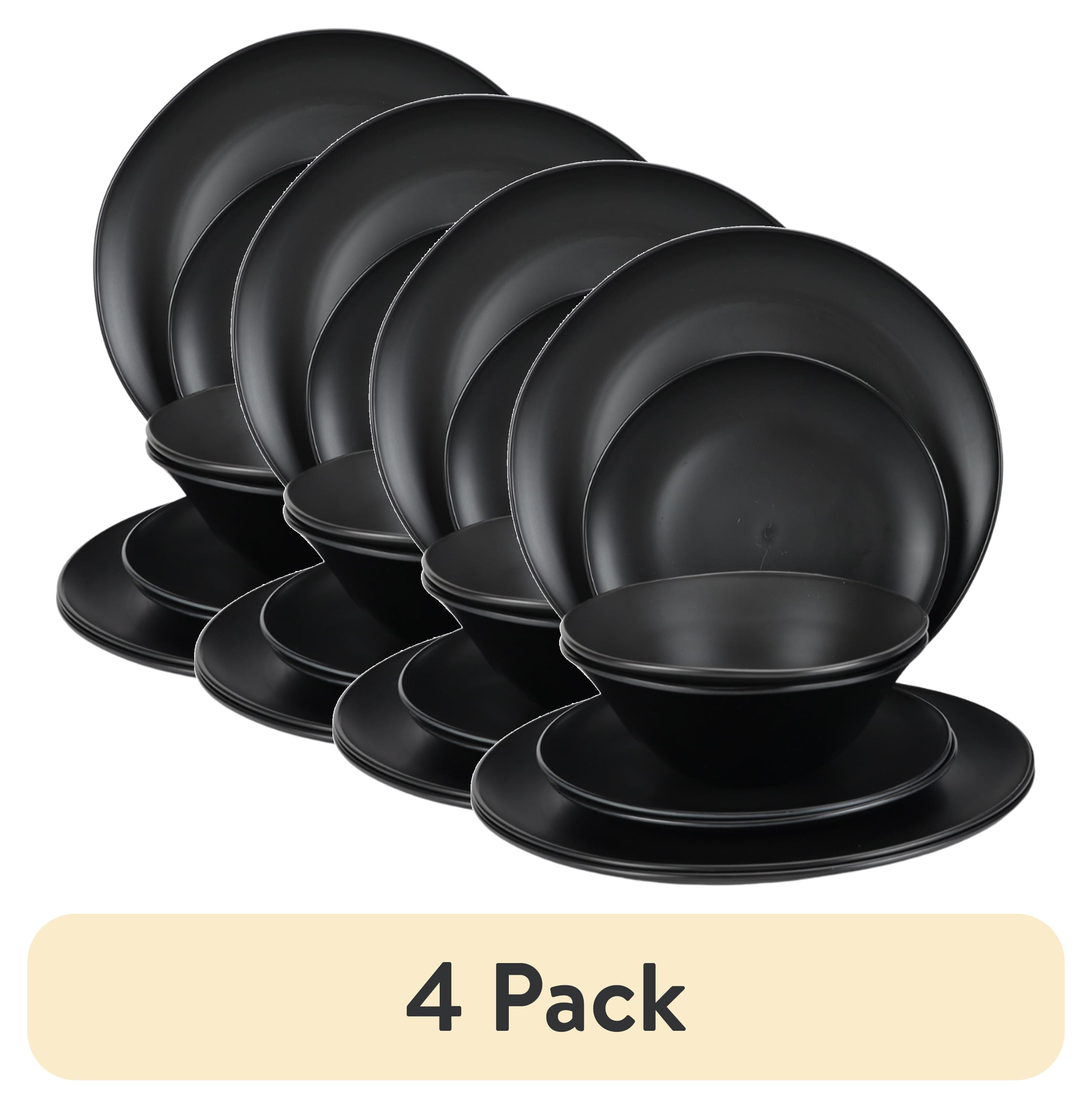 Mainstays Recycled Plastic Dinnerware Set - Sustainable - Walmart.com