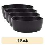 Mainstays Black 30-Ounce Recycled Plastic Dinner Bowl - Walmart.com
