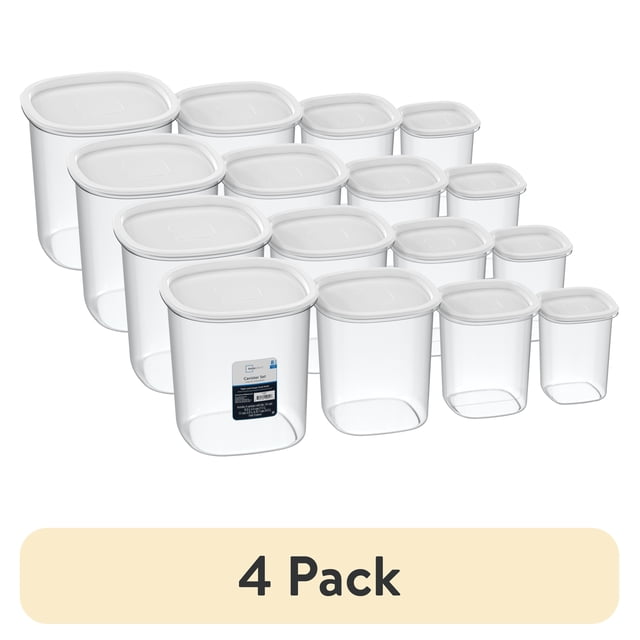 Mainstays 8-Pc Food Storage Set | Food storage options - Walmart ...