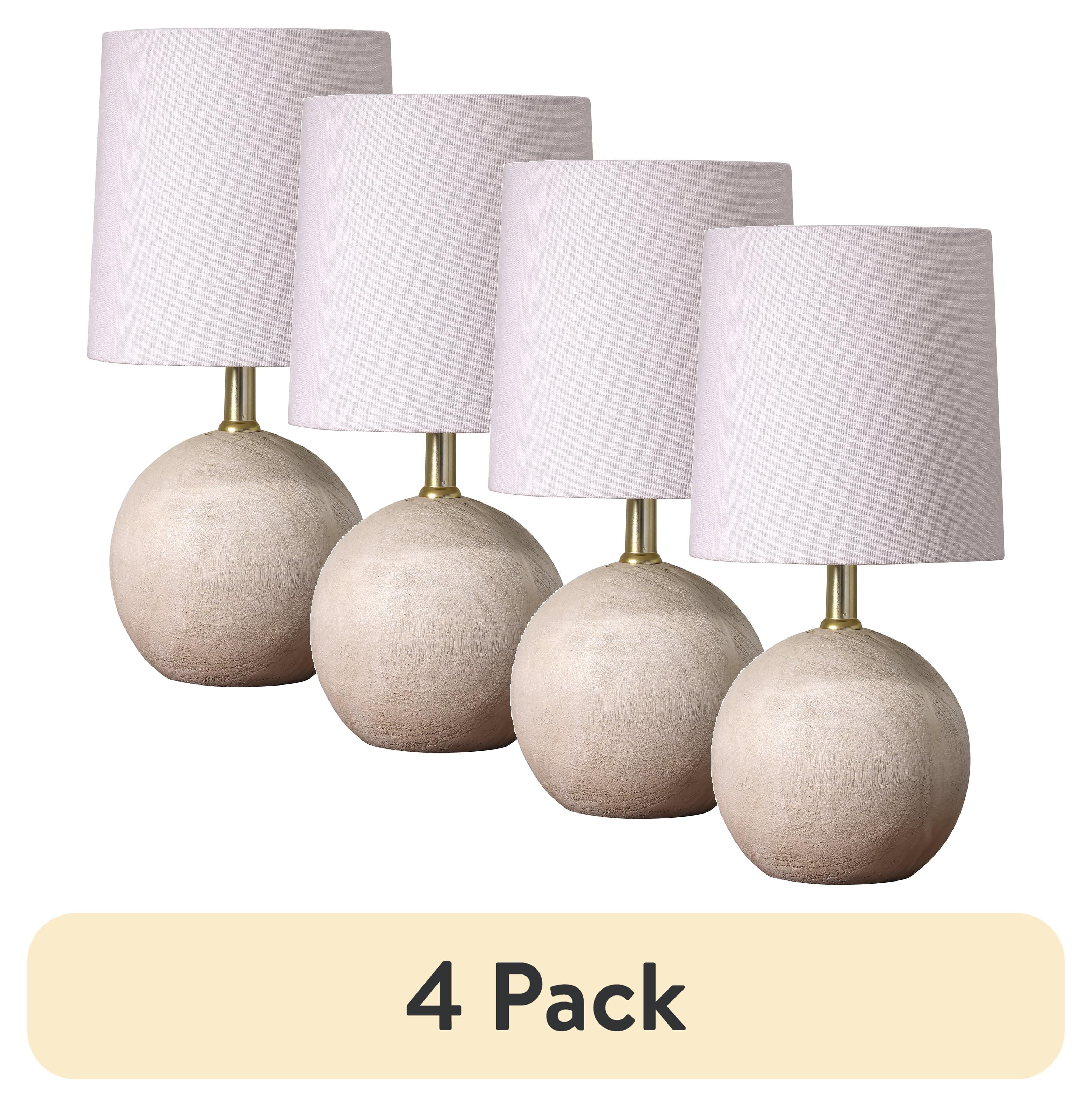 Mainstays Mini Ball Base Table Lamp 12.75 H Contemporary Elegant ...