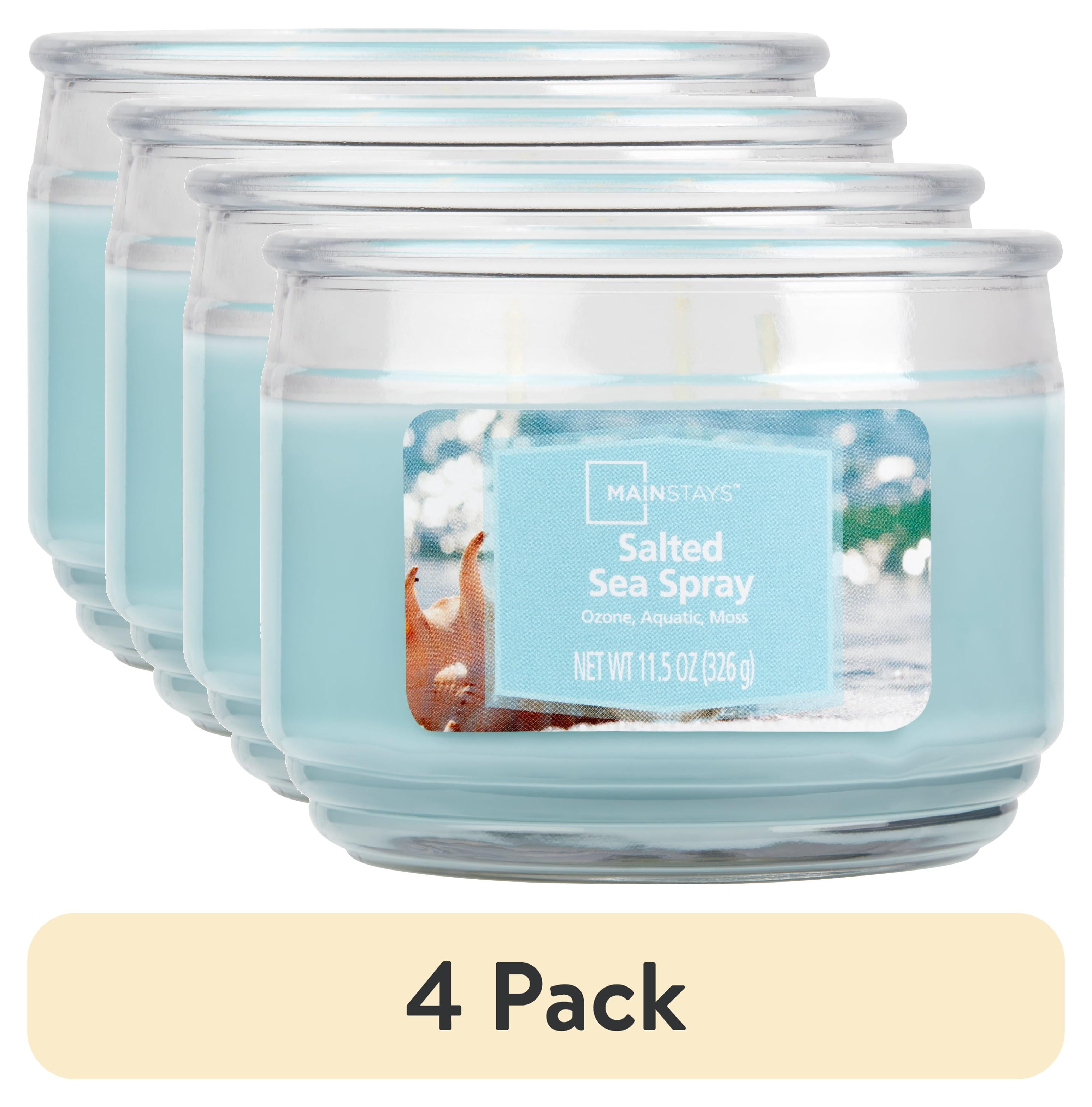 Salted Sea Spray Scented 3-Wick Glass Jar Candle - Walmart.com