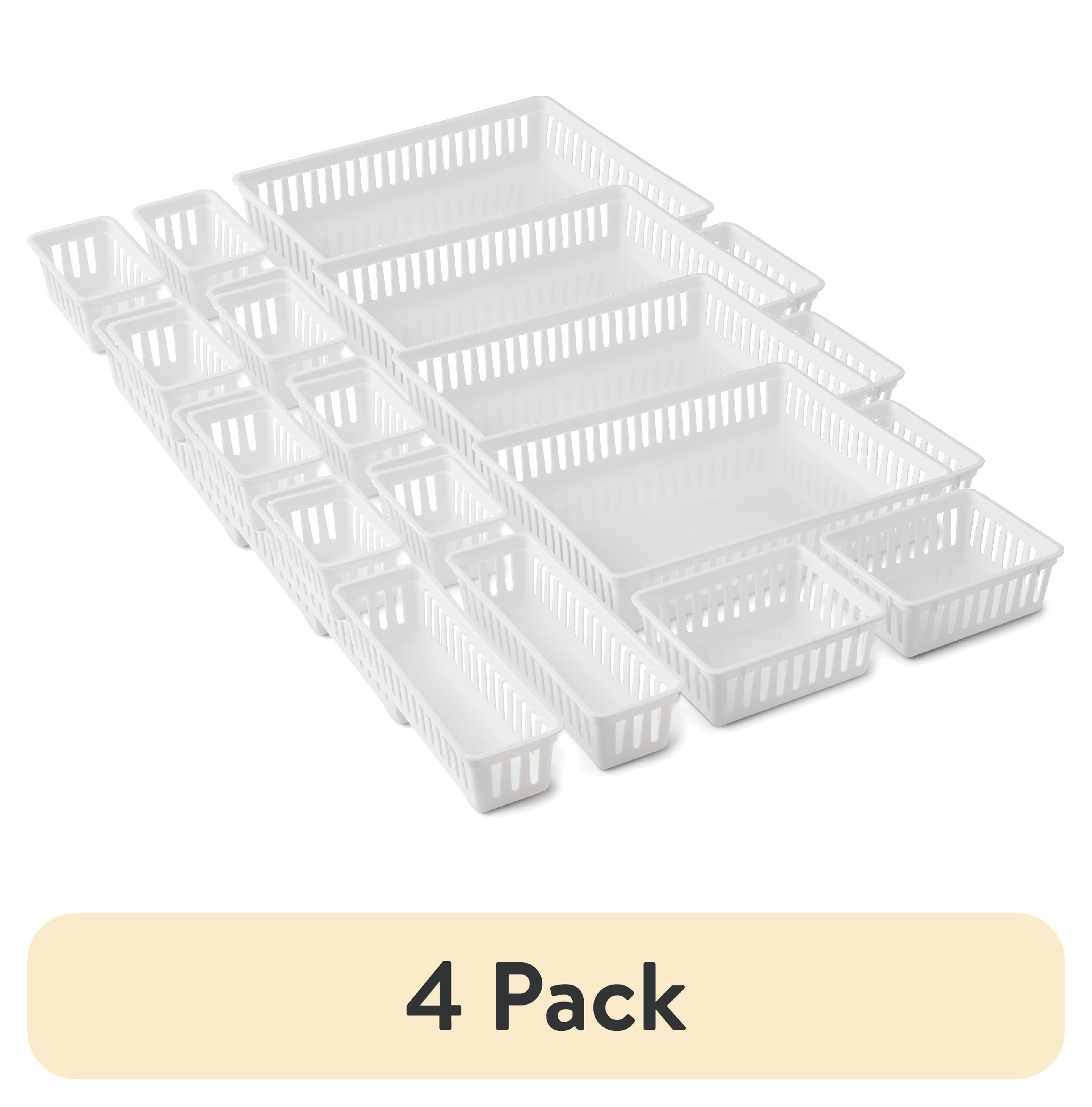 (4 pack) Mainstays Set of 7 Drawer Storage Organizer Bins - Walmart.com