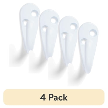 Mainstays, Double Hook Satin Nickel Metal Hooks, Clutter-Free Hooks for ...