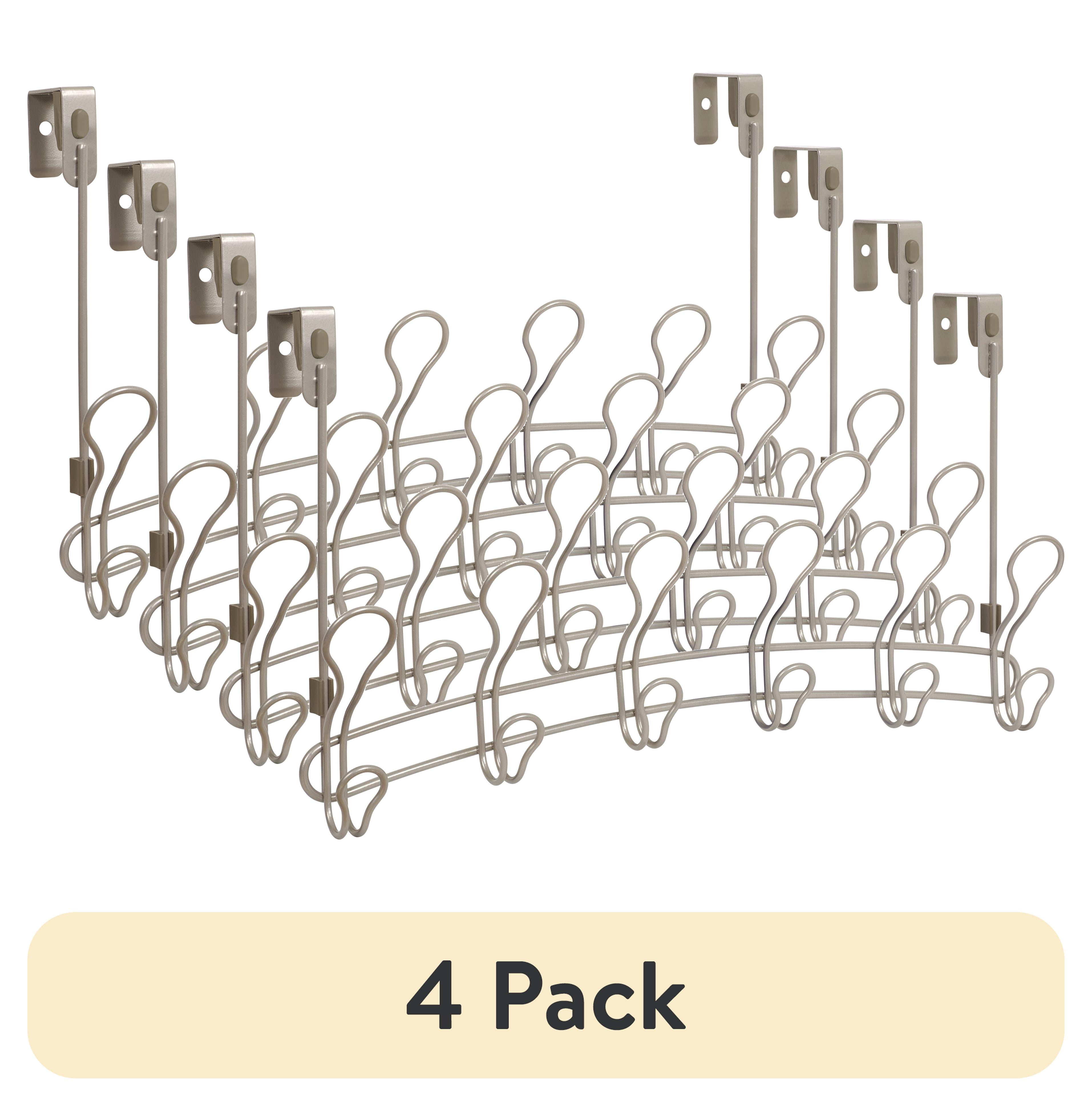 (4 pack) Mainstays SnugFit Over-the-Door Towel & Robe Rack – 6 Double ...