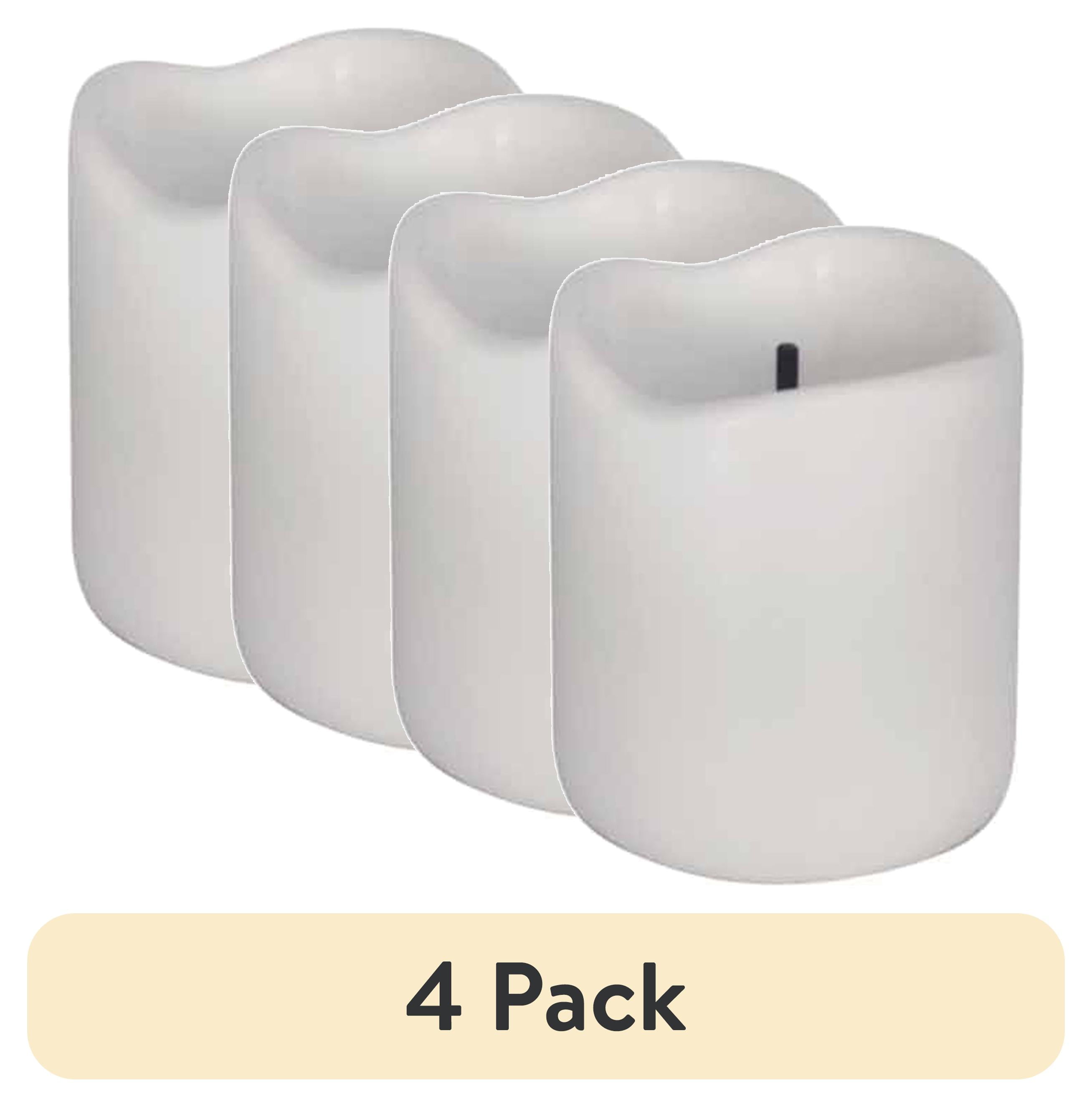 Mainstays Flameless LED Votives, Flickering Wick, Warm White Light, 12 ...