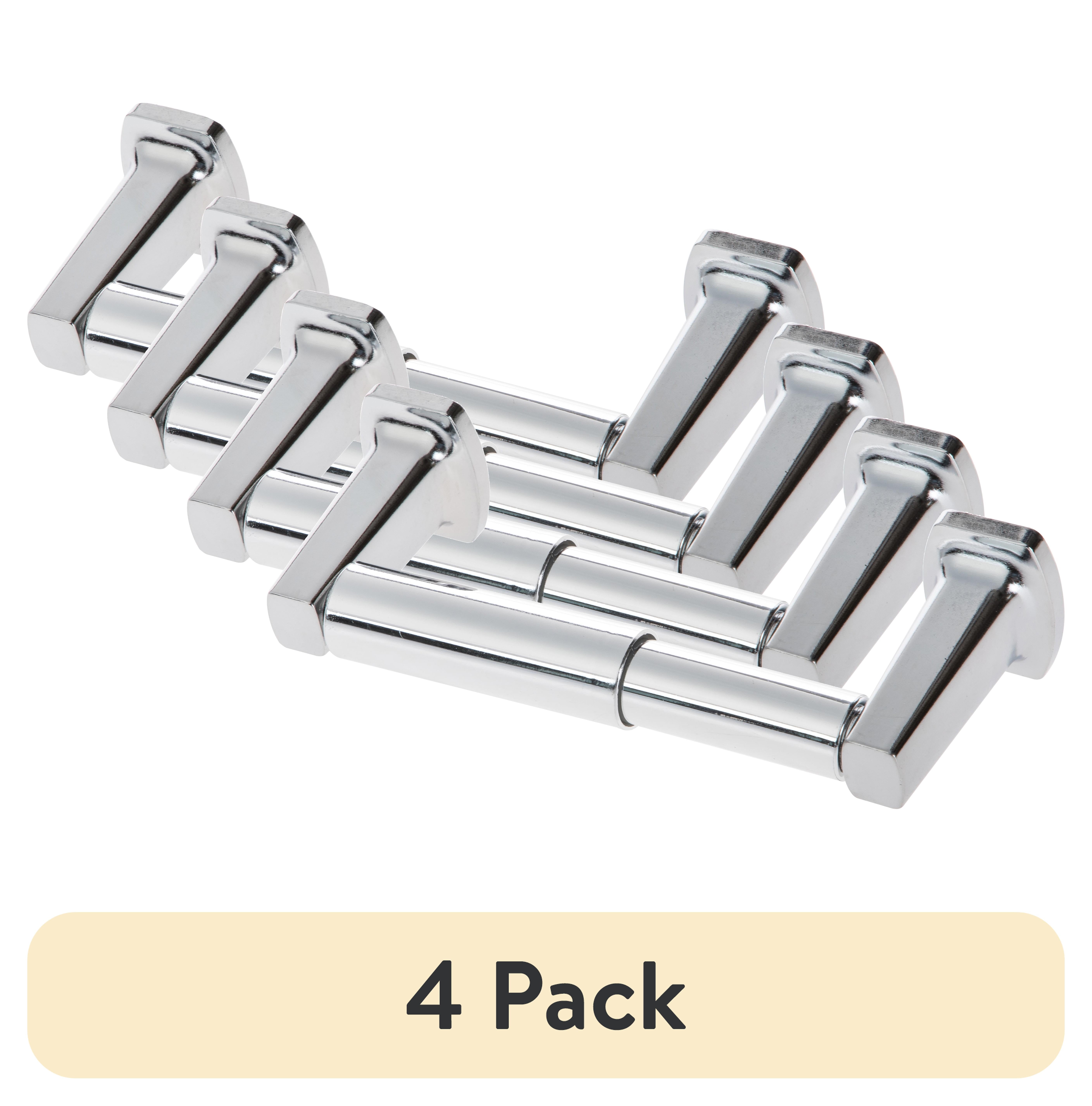 (4 pack) Mainstays Chrome Wall-Mounted Toilet Paper Holder - Walmart.com