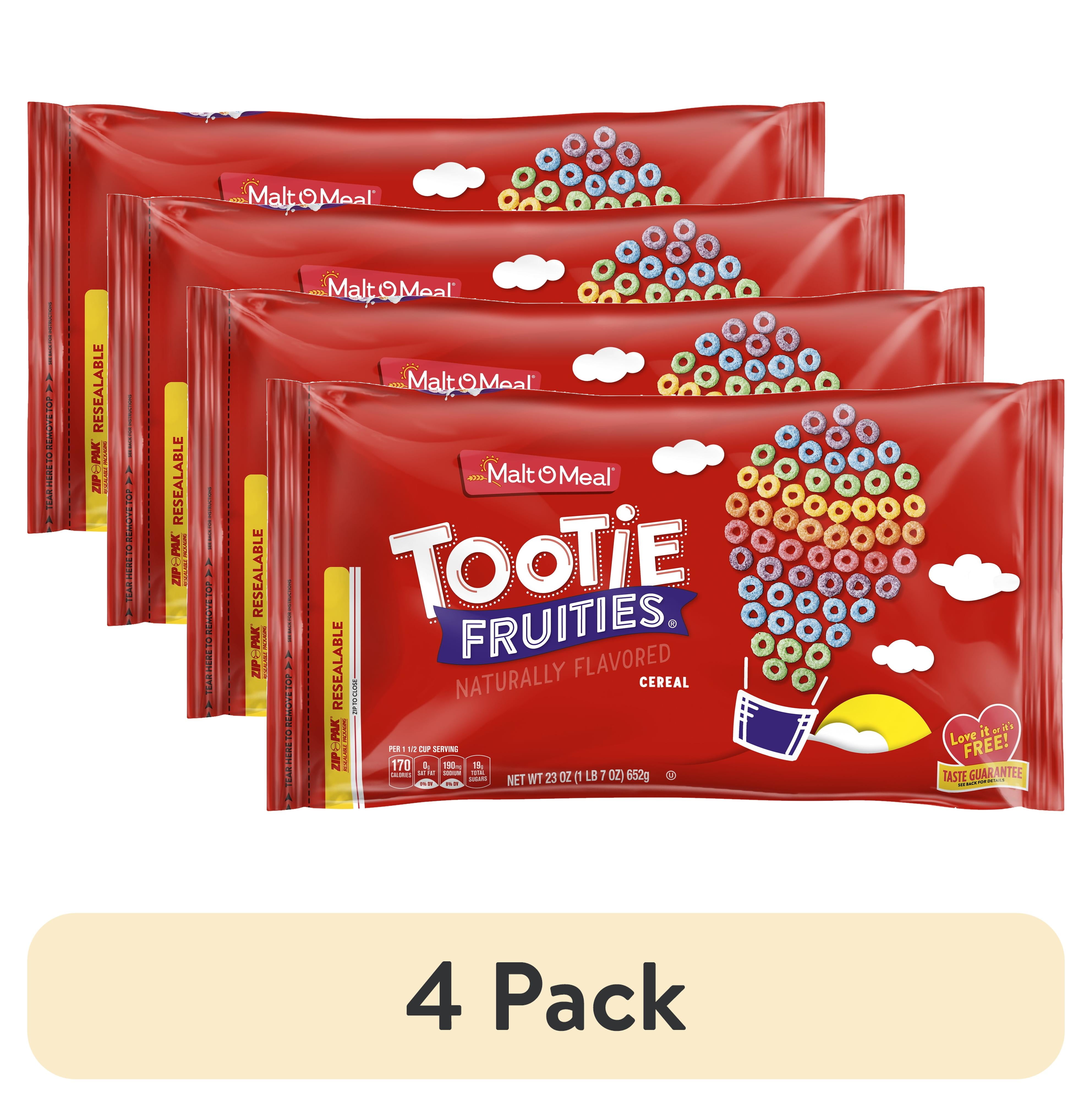 (4 pack) Malt-O-Meal, Tootie Fruities Flavored, Breakfast Cereal ...