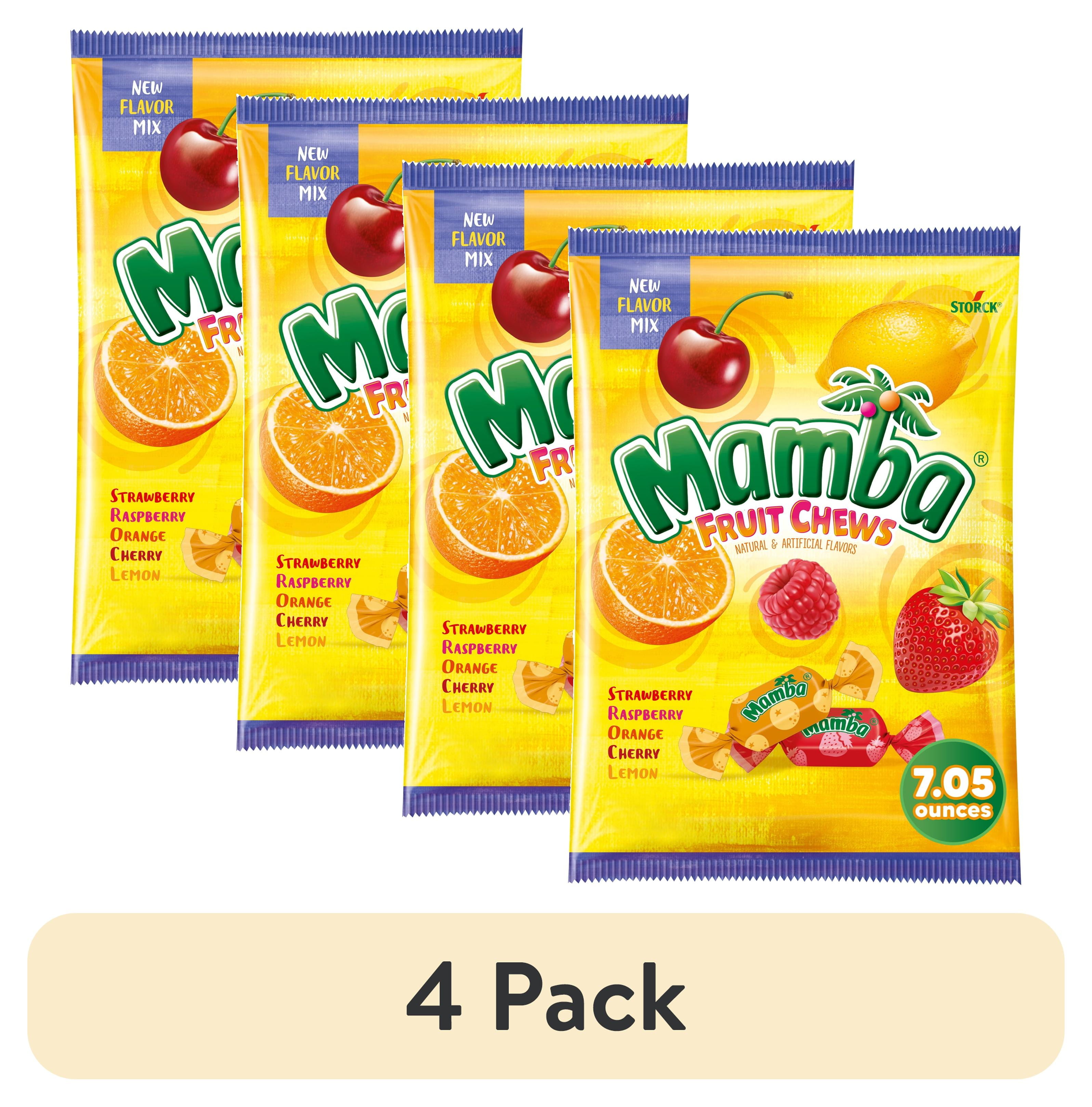(4 pack) Mamba Fruit Chews Chewy Candy, 7.05oz - Easter Basket Stuffer ...