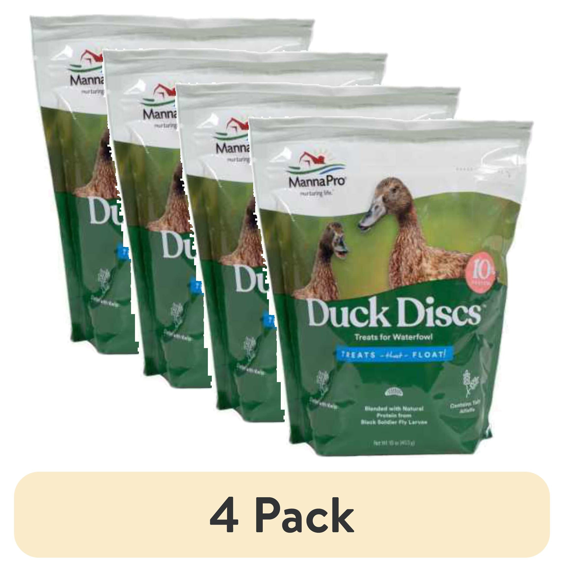 (4 pack) Manna Pro Duck Disc Treats for Waterfowl 16 oz - Walmart.com