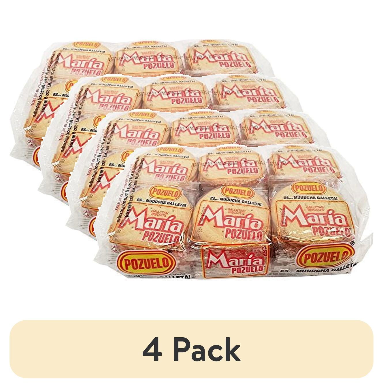 (4 pack) maria cookies by pozuelo (galletas maria) 2 pack (24 units ...