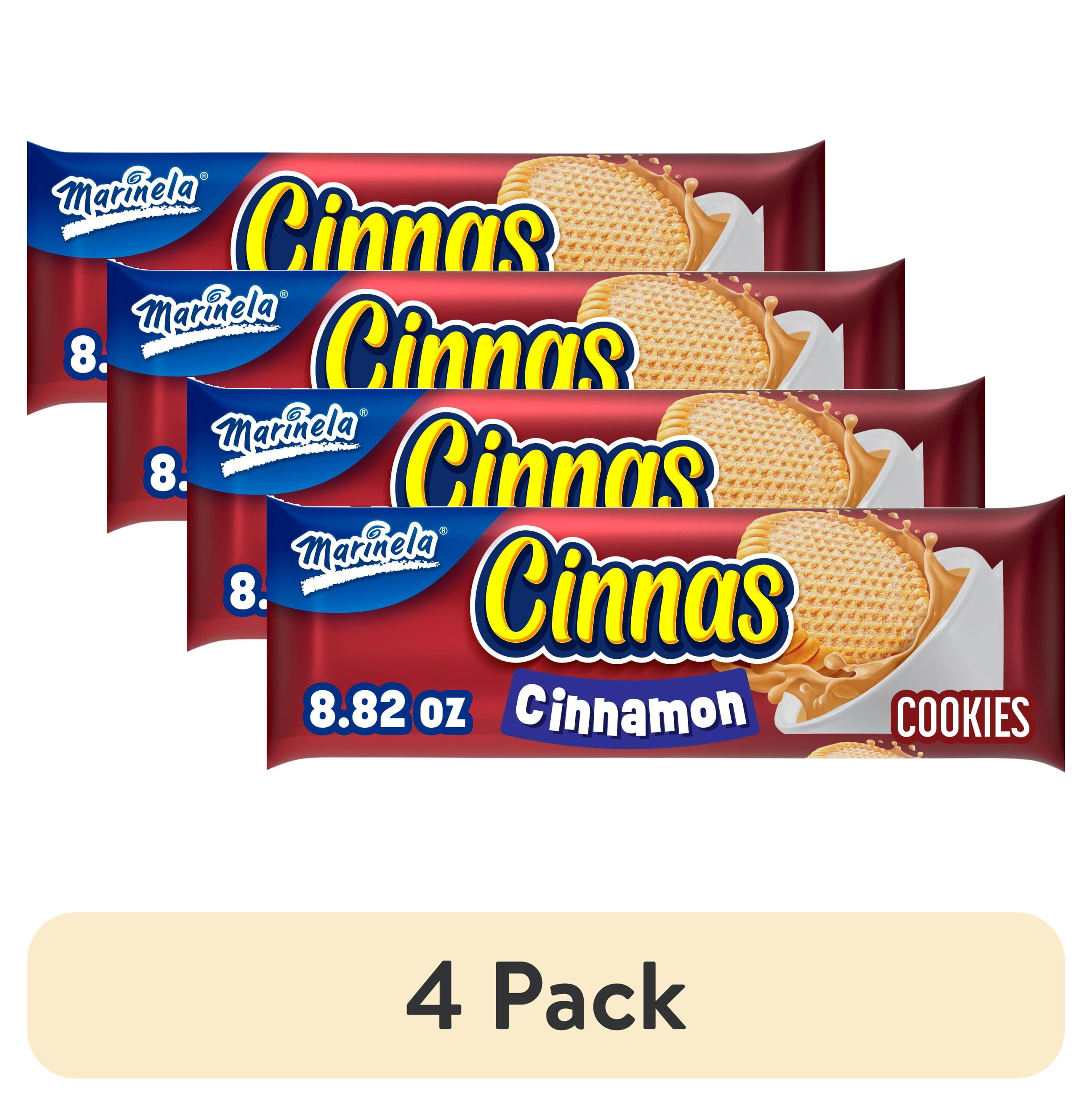 (4 pack) Marinela Cinnas Cinnamon Cookies, 8.82 oz, Cookies, Bag ...