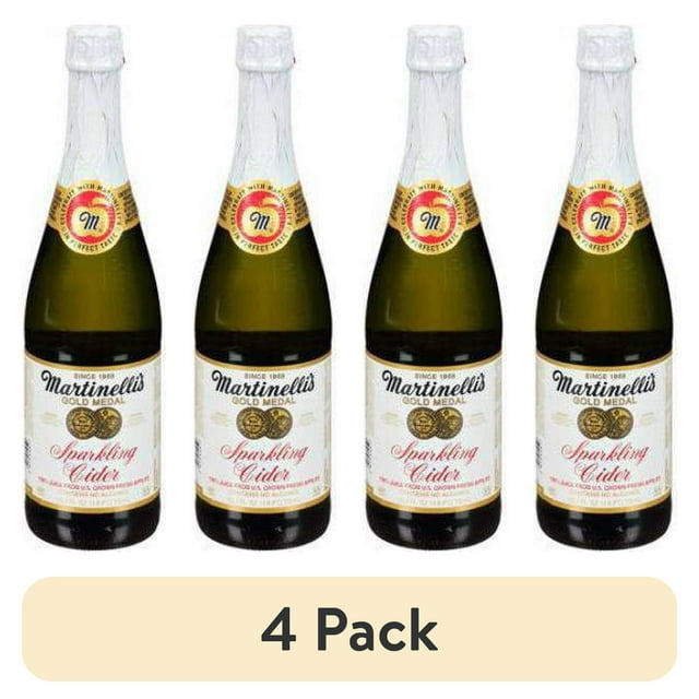 (4 pack) Martinelli's Gold Medal Sparkling Apple Cider with 100% Pure ...