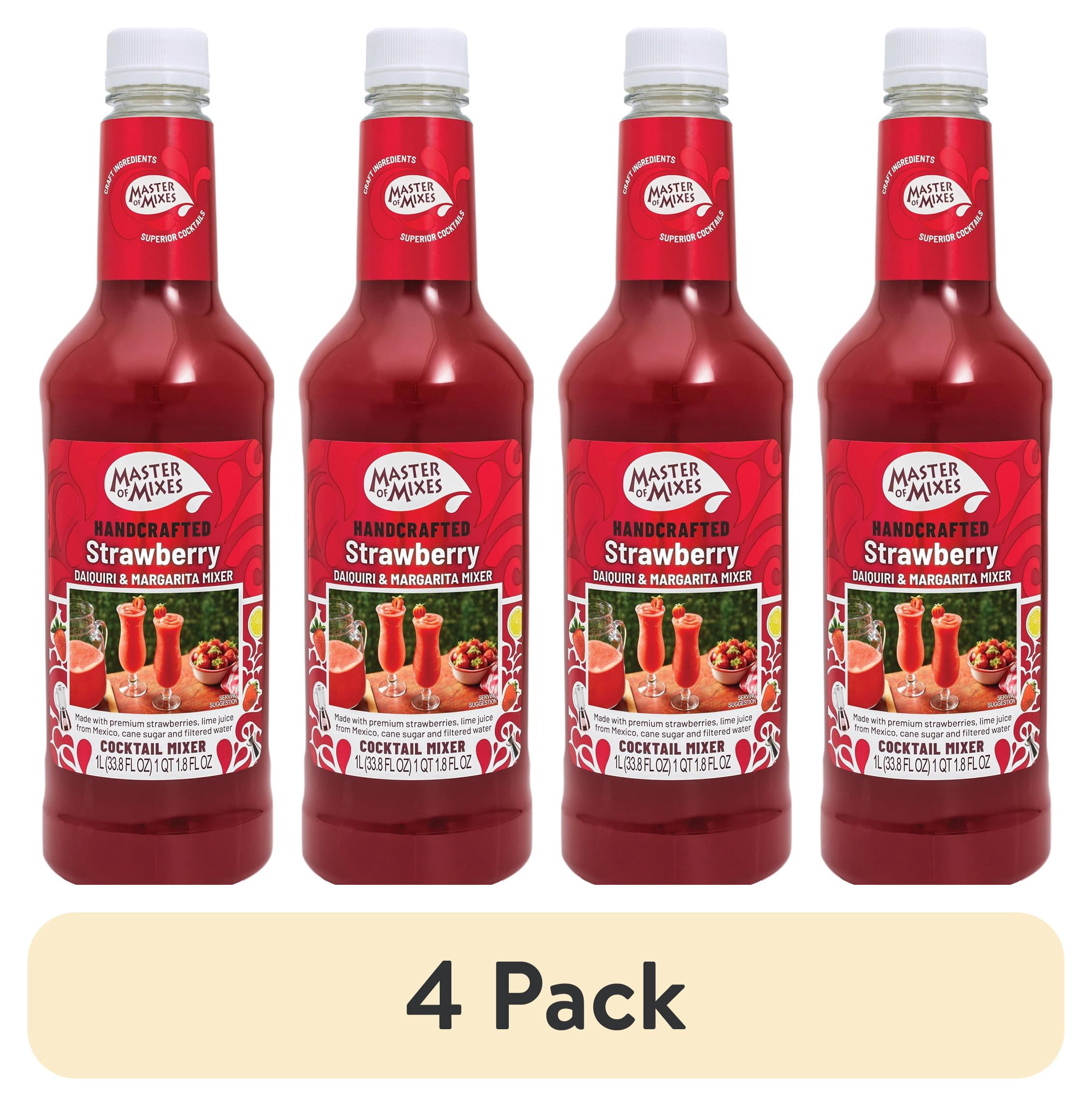 (4 pack) Master of Mixes Strawberry Daiquiri/Margarita Mixer Ready To ...