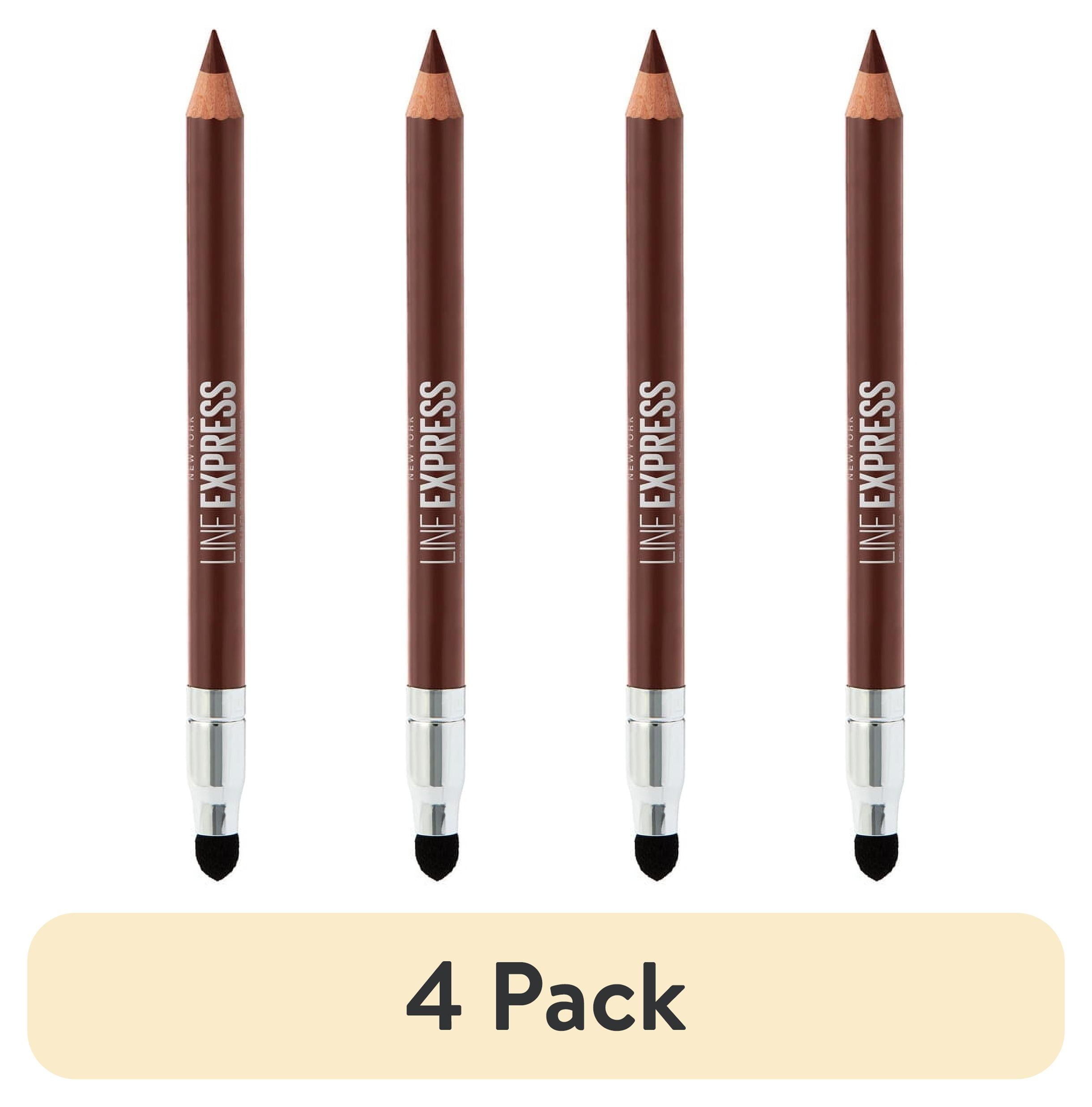 (4 pack) Maybelline Line Express Sharpenable Wood Pencil Eyeliner, Brownish Black - Walmart.com