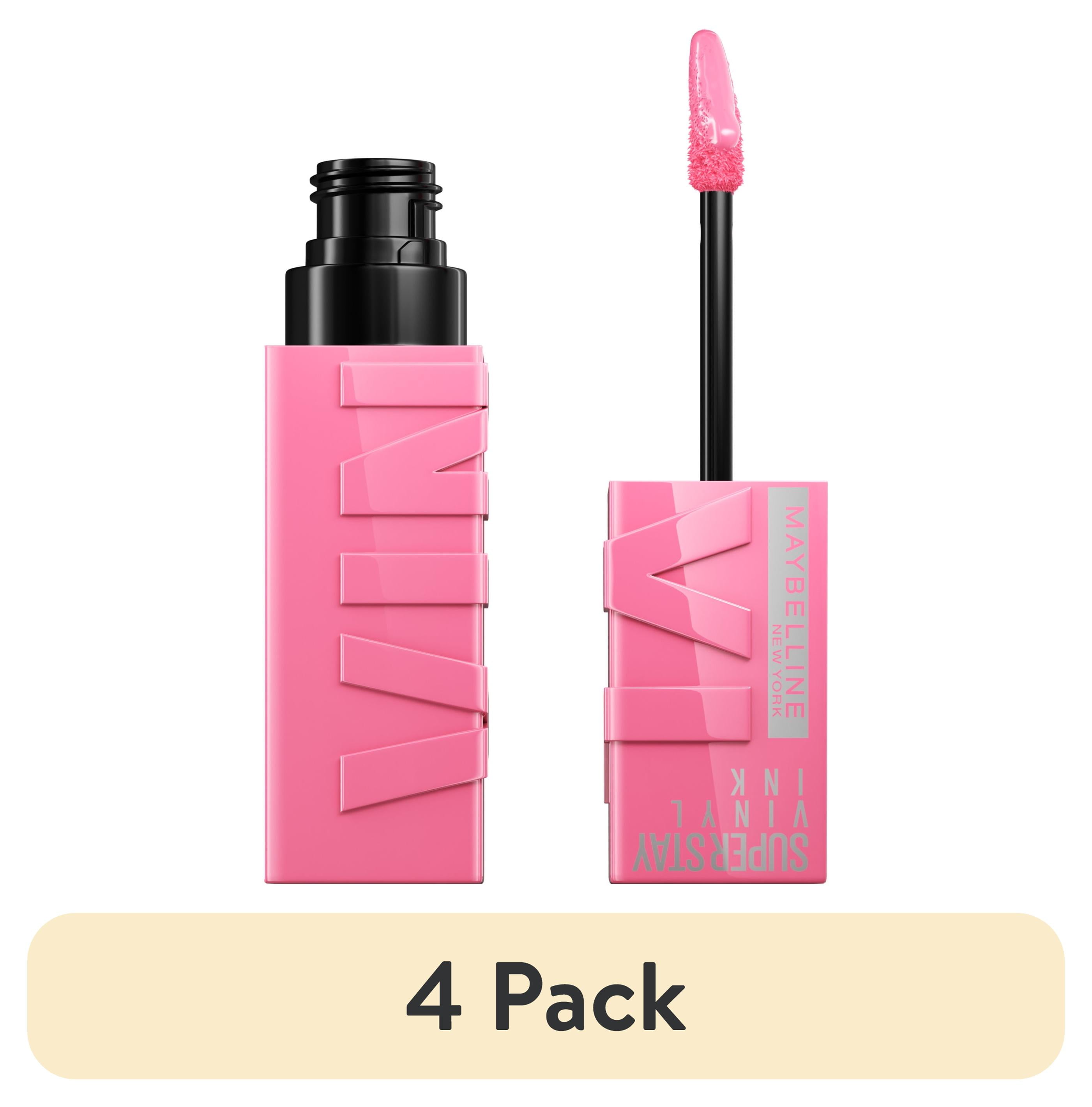 (4 pack) Maybelline Superstay Vinyl Ink No Budge Lipstick, Upbeat ...
