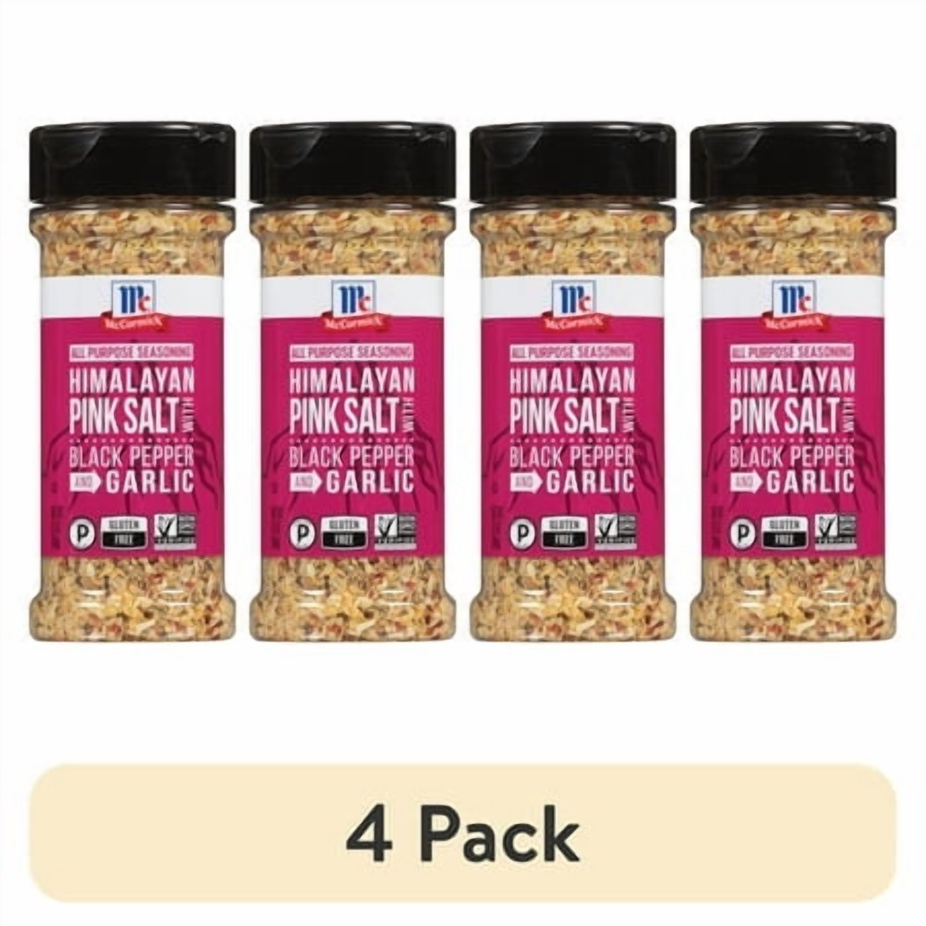 (4 pack) McCormick Seasoning, Himalayan Pink Salt with Black Pepper and ...