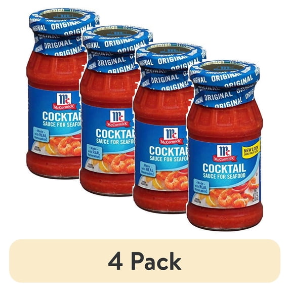 (4 pack) McCormick Golden Dipt Cocktail Sauce for Seafood, 8 fl oz ...