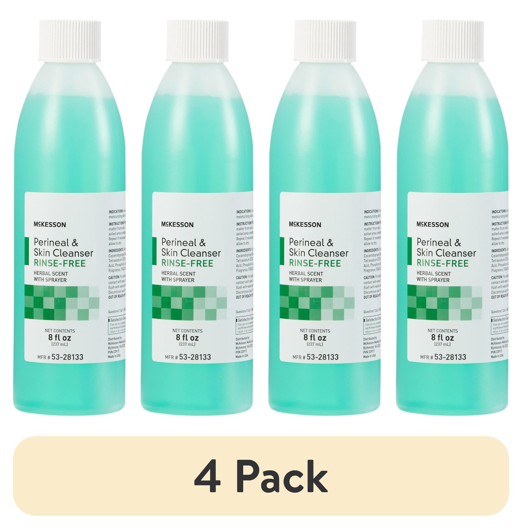 (4 pack) McKesson Rinse-Free Perineal Cleansing and Incontinence Care ...