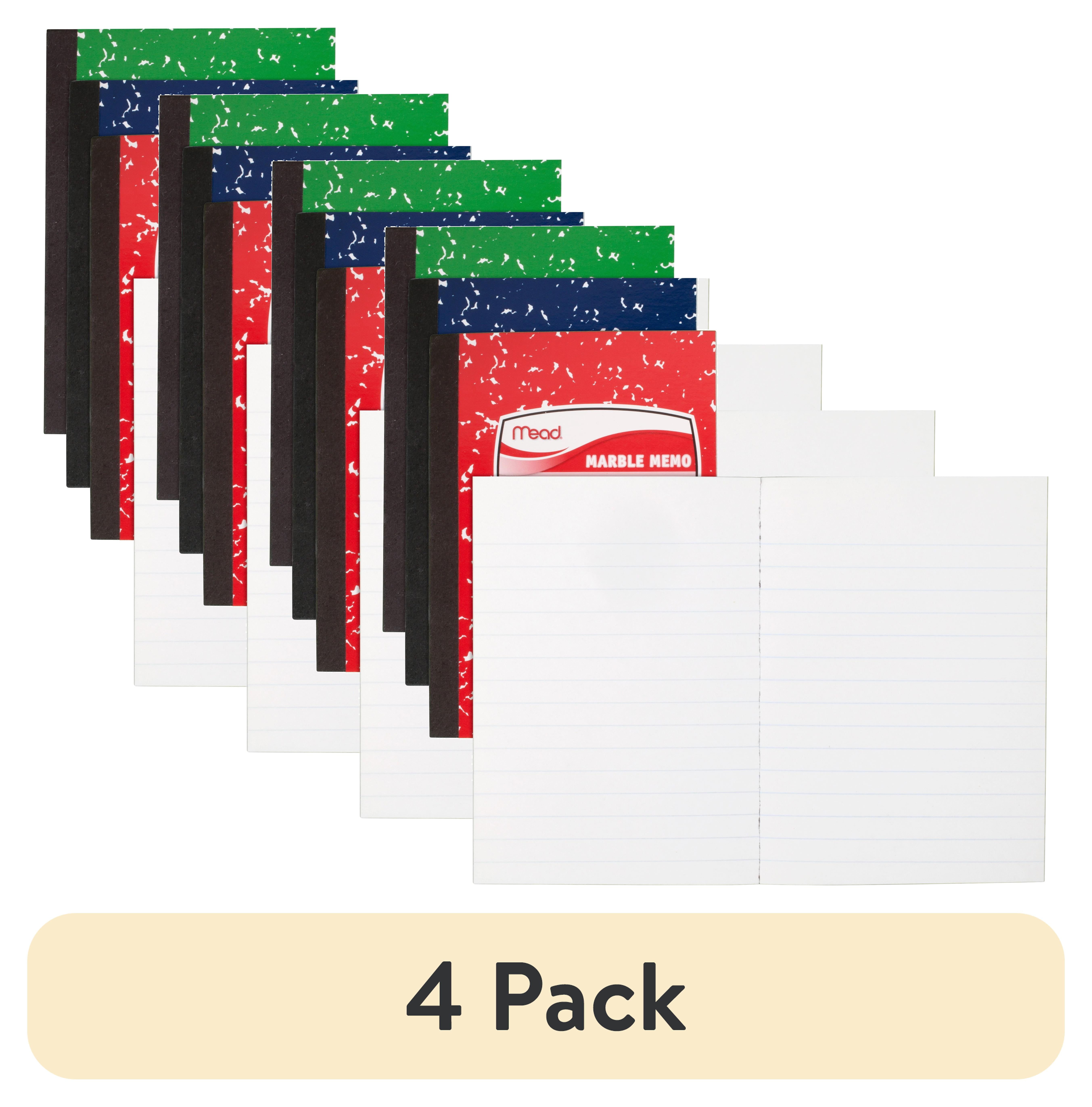 (4 pack) Mead, MEA45417, Square Deal Colored Memo Book, 1 Each ...