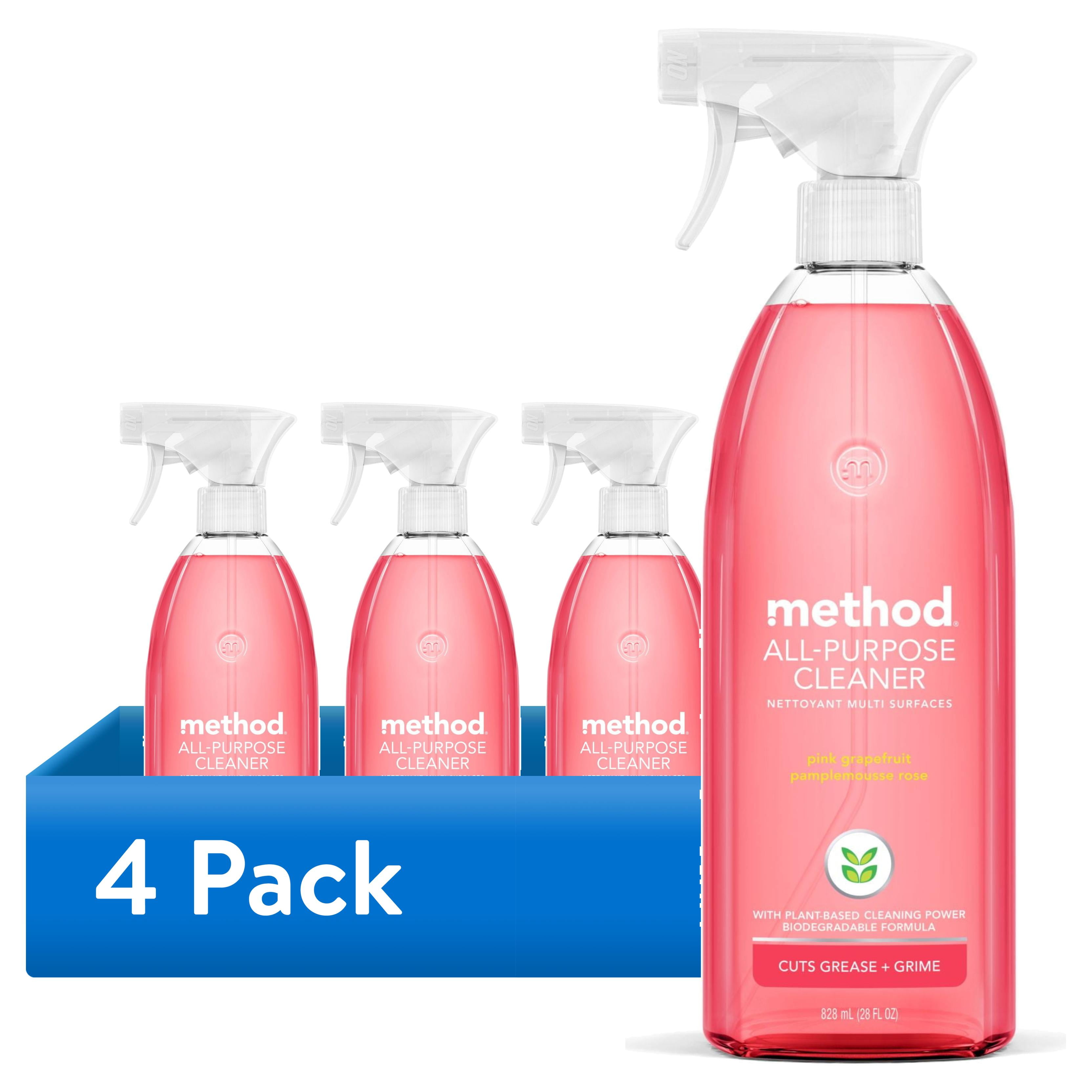 (4 pack) Method All-Purpose Cleaner, Pink Grapefruit, 28 Ounce ...