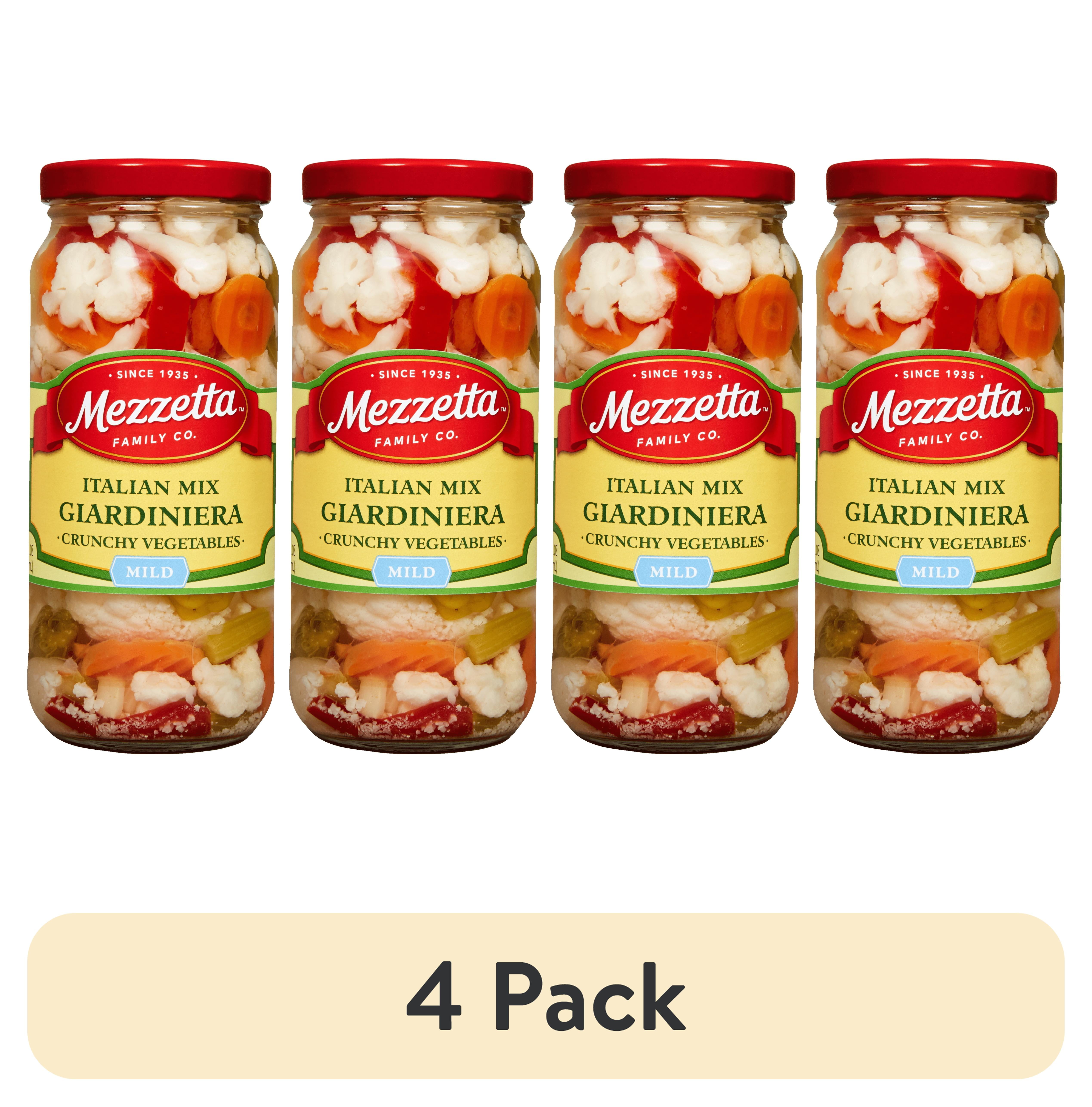 (4 pack) Mezzetta Italian Mix Giardiniera 16 fl oz Jar - Walmart.com