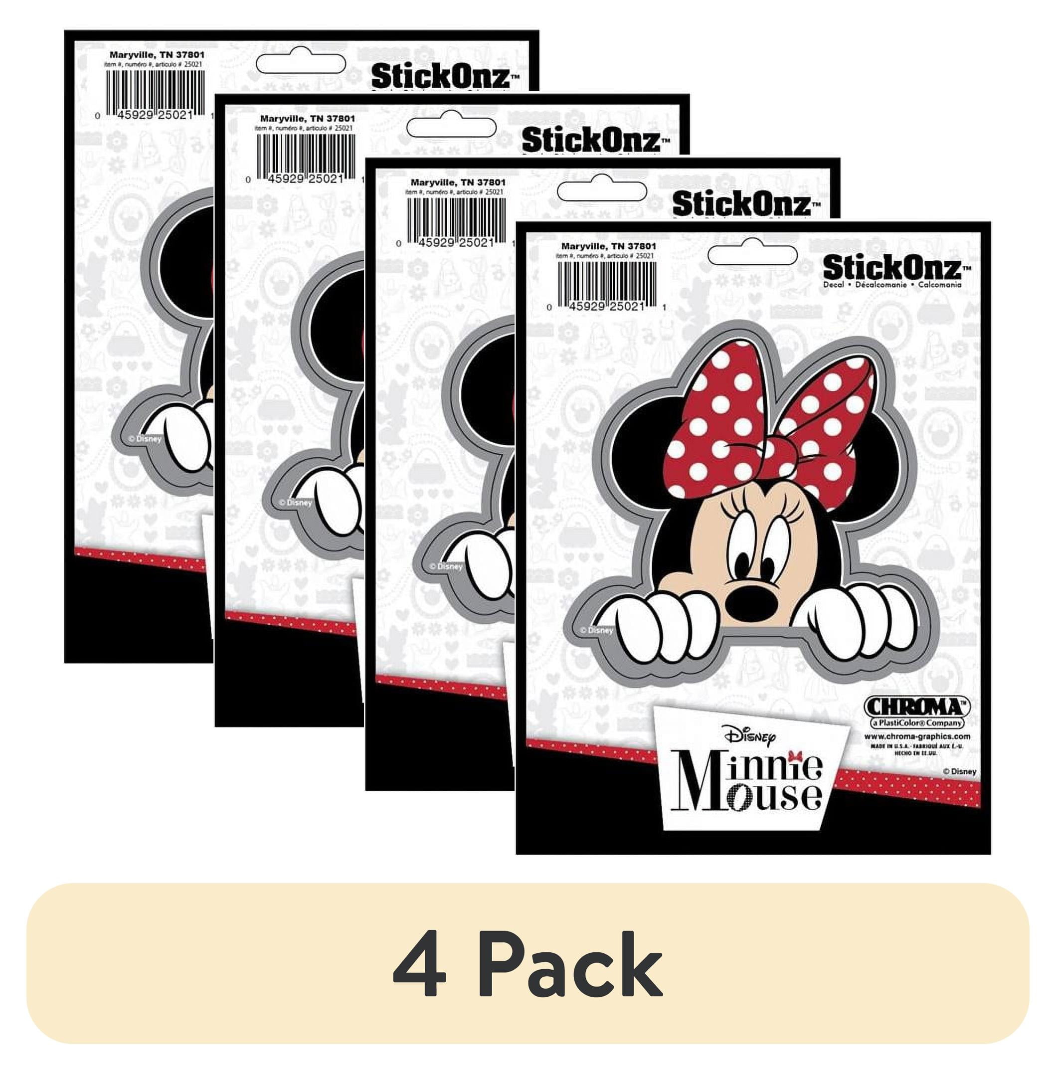 (4 pack) Mickey Mouse 815387 Disney Minnie Mouse Car Decal - Walmart.com