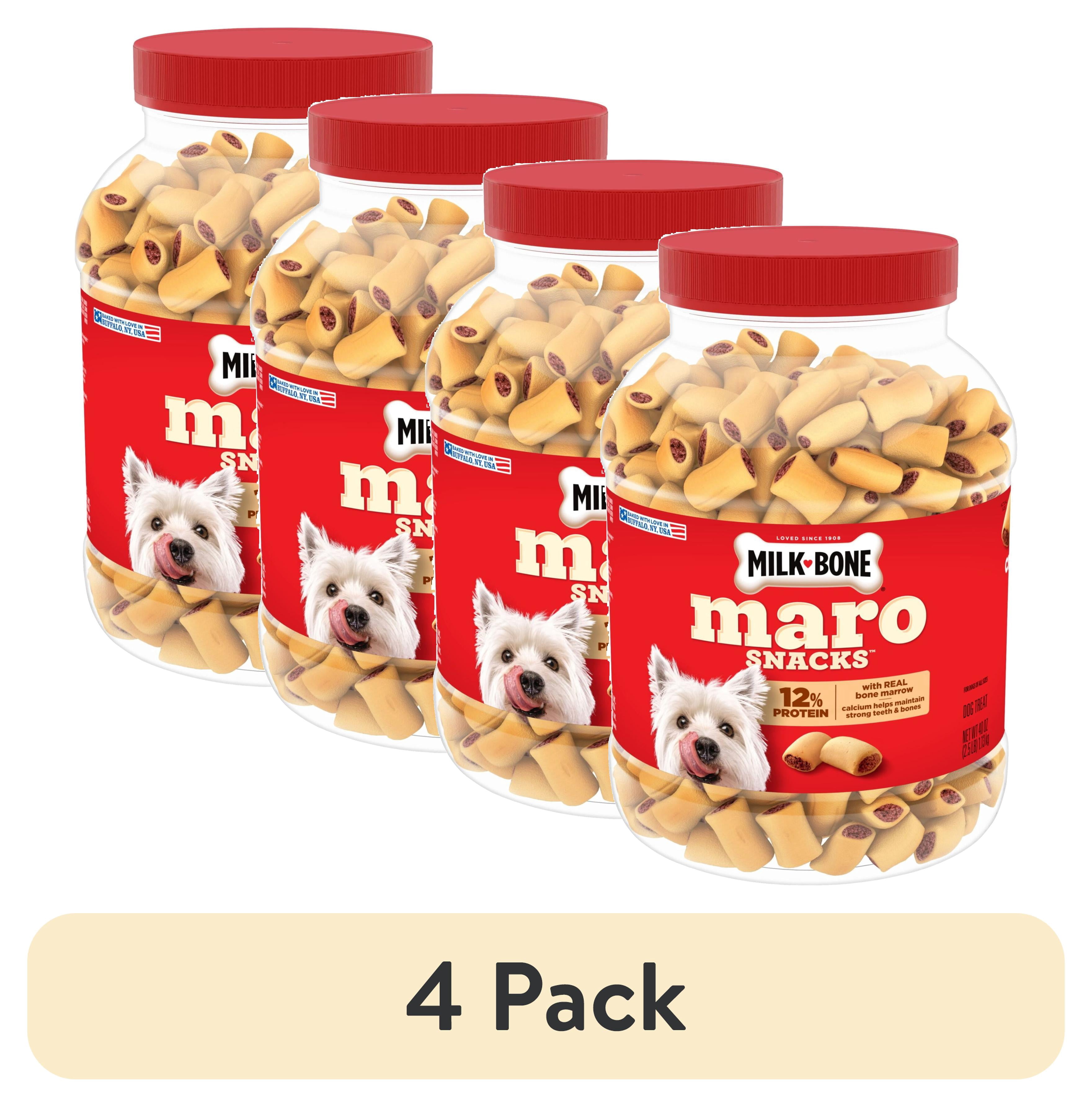 (4 pack) Milk Bone MaroSnacks Small Dog Treats with Real Bone Marrow ...