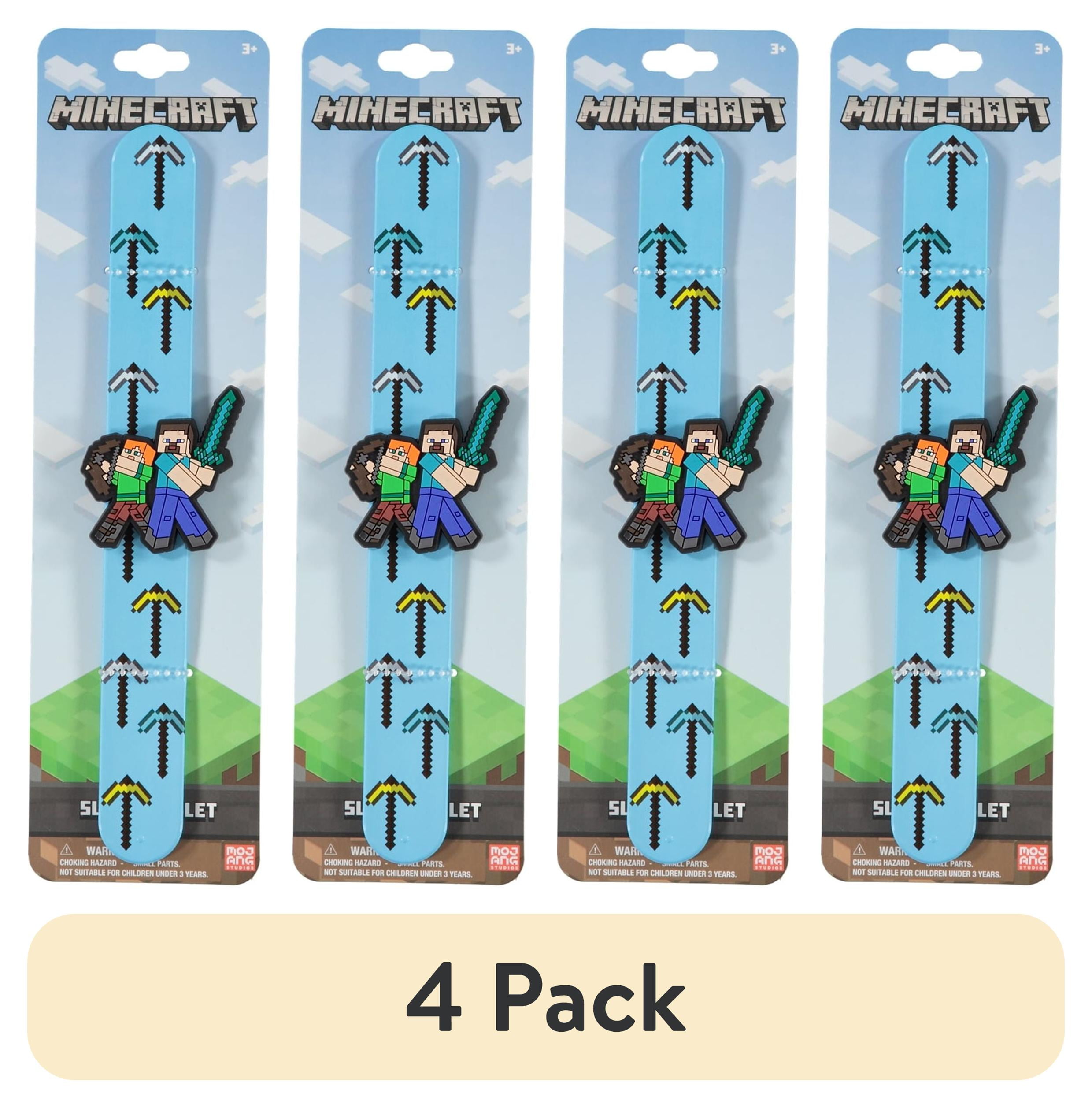 (4 pack) Minecraft Slap Bracelet - Walmart.com