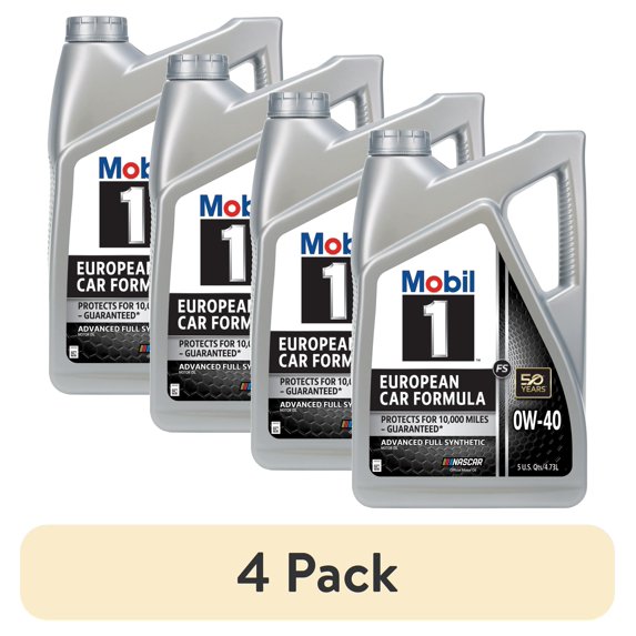 (4 pack) Mobil 1 FS European Car Formula Full Synthetic Motor Oil 0W-40 ...