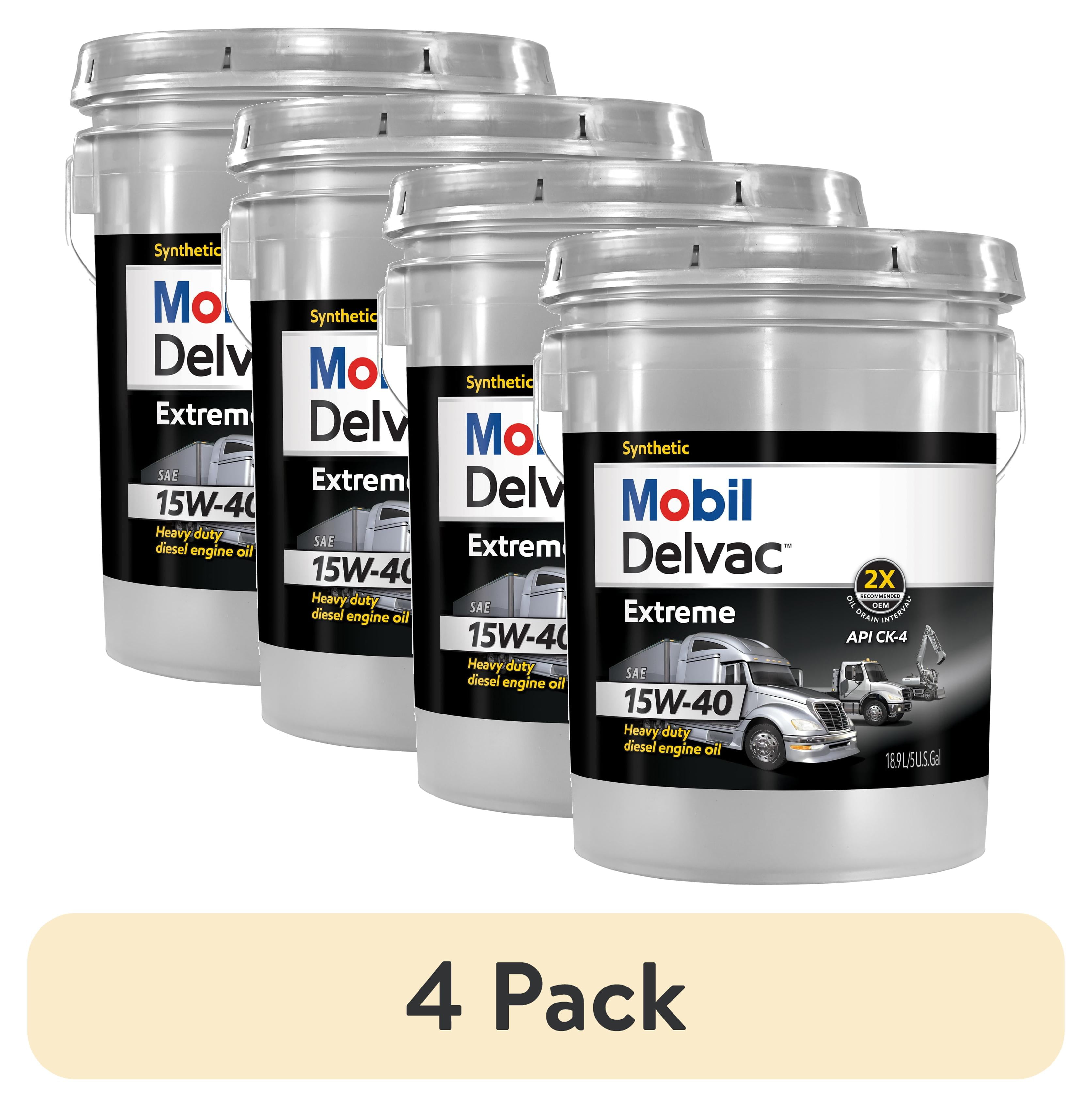(4 pack) Mobil Delvac Extreme Heavy Duty Full Synthetic Diesel Engine ...