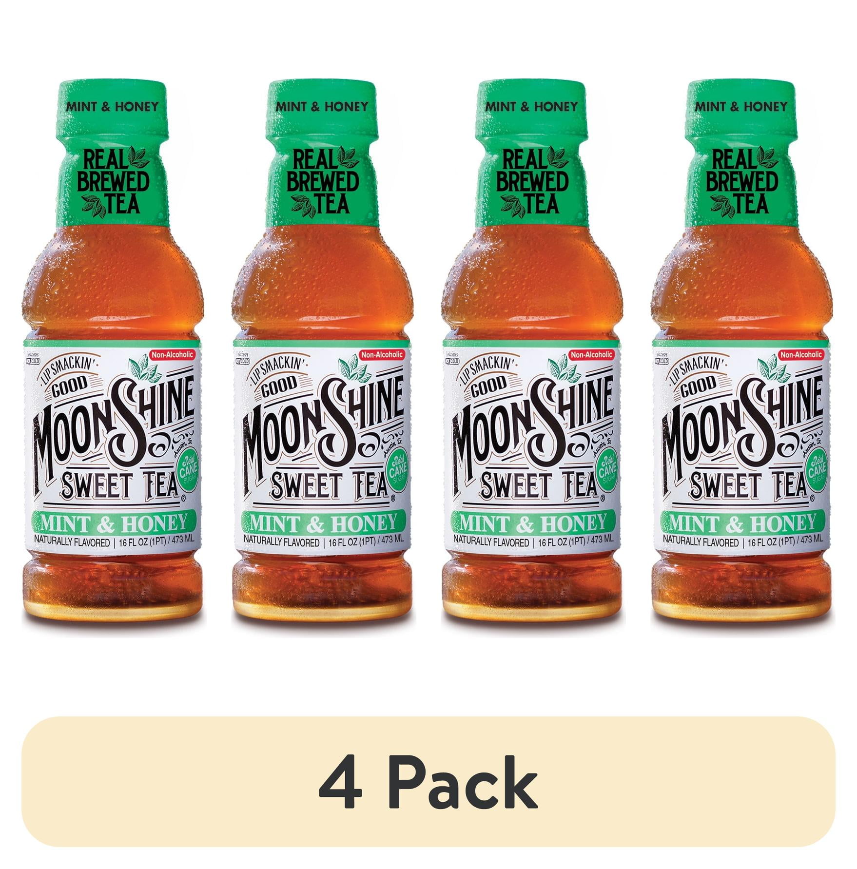 (4 pack) Moonshine Sweet Tea Mint & Honey, 16 Fluid Ounces - Walmart.com