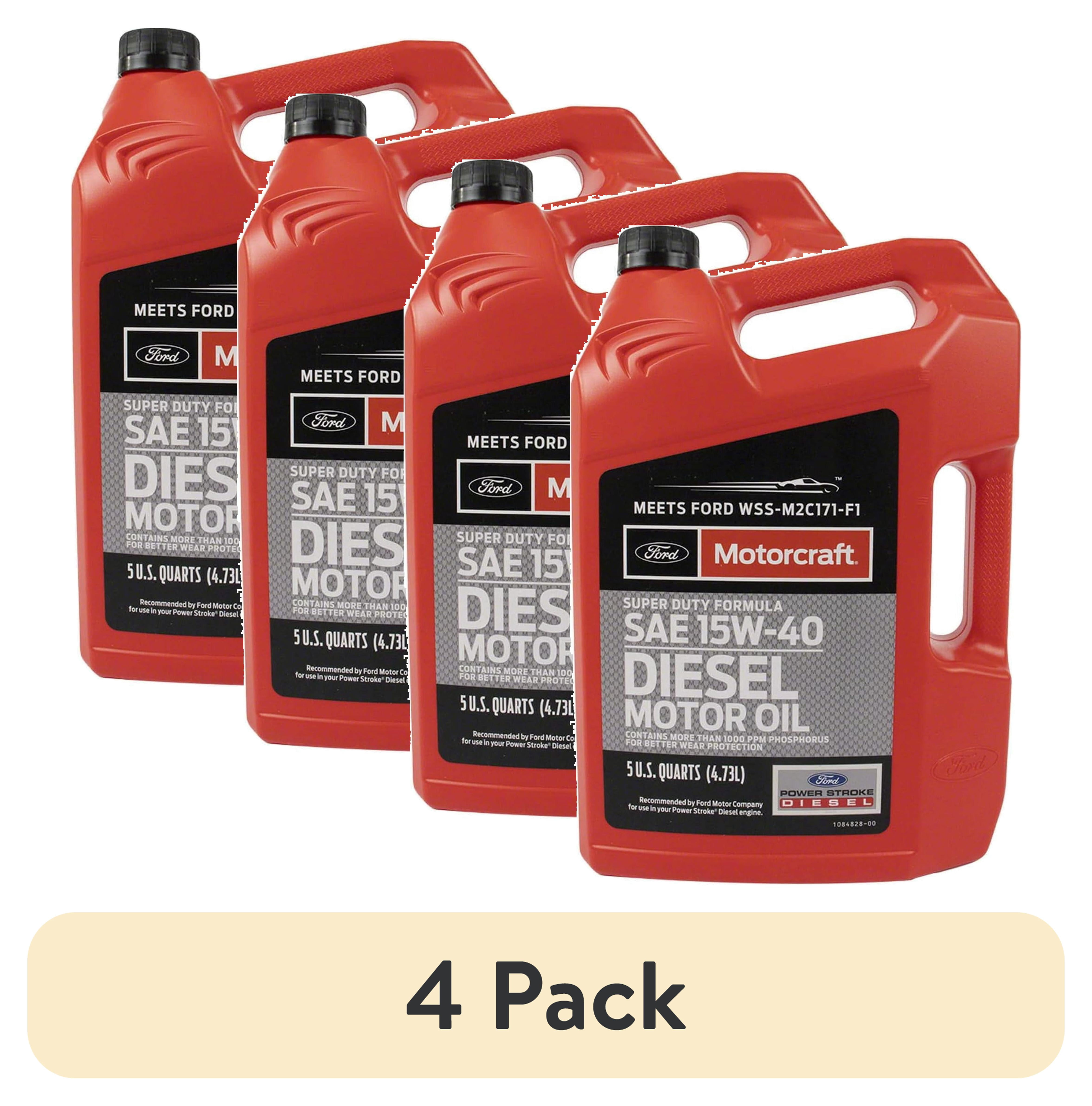 (4 pack) Motorcraft Diesel Motor Oil, 15W-40 - A premium-quality motor ...