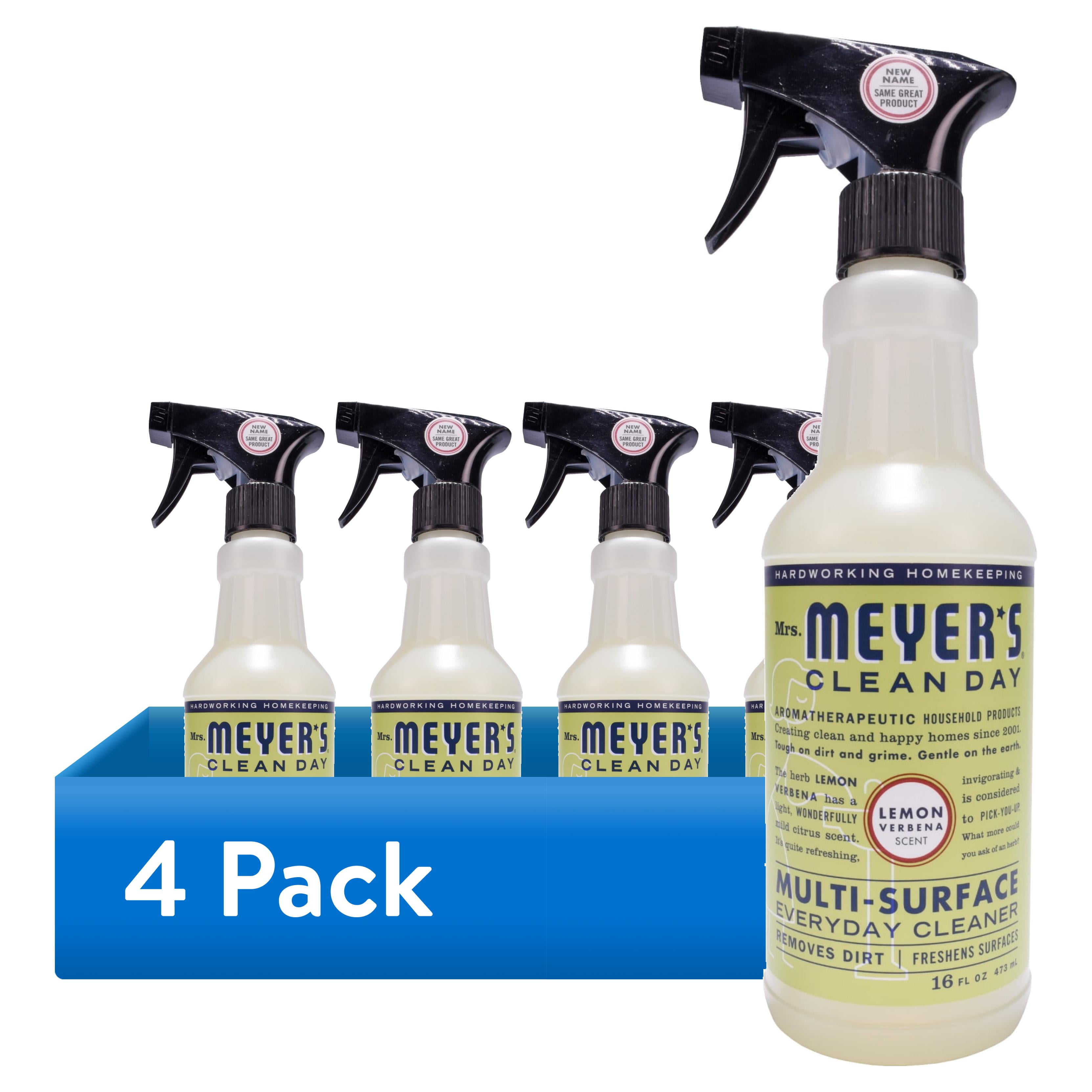 (4 pack) Mrs. Meyer’s Clean Day Multi-Surface Everyday Cleaner, Lemon ...