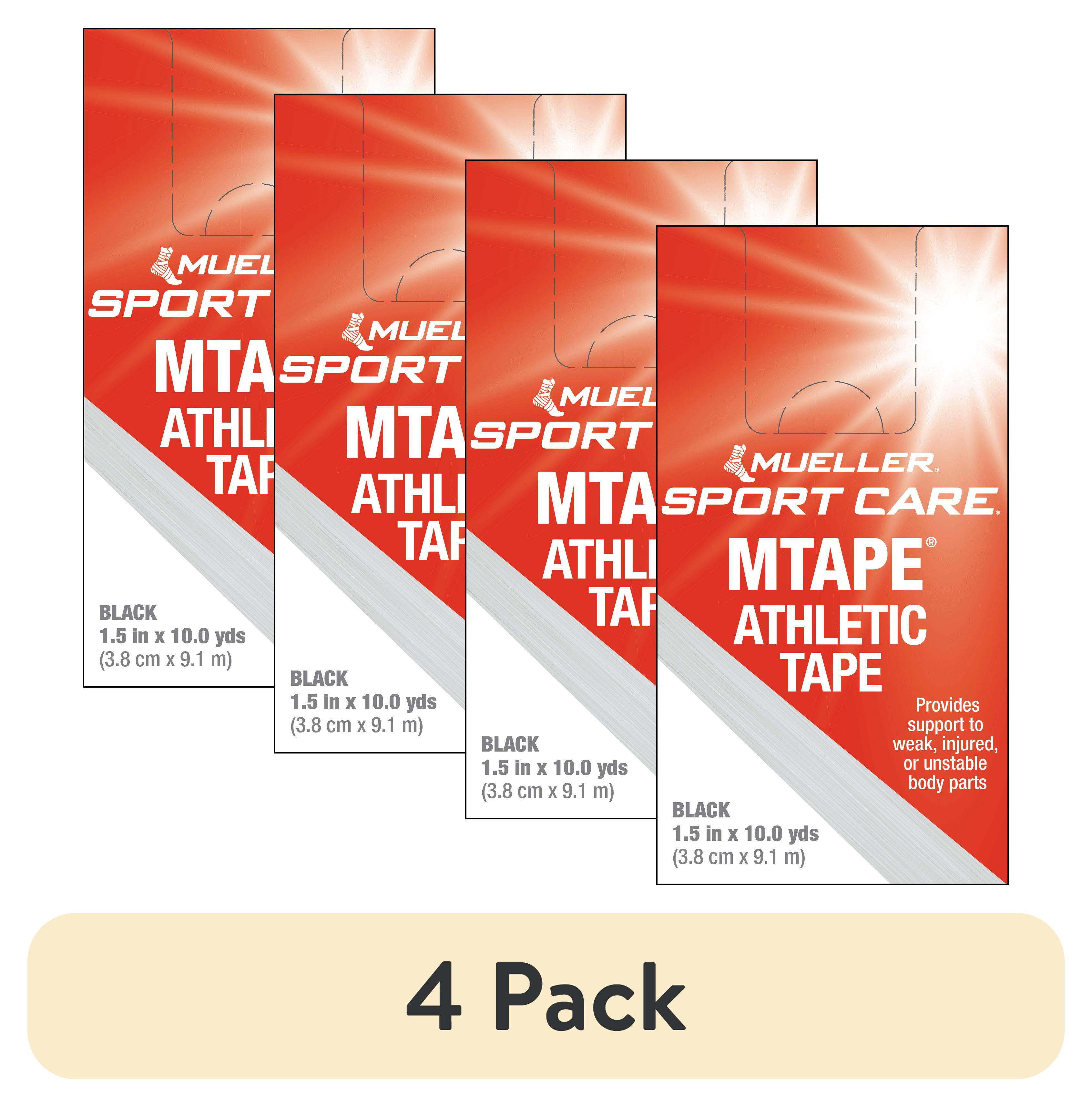 (4 pack) Mueller MTape Single Black 10yd RFID - Walmart.com
