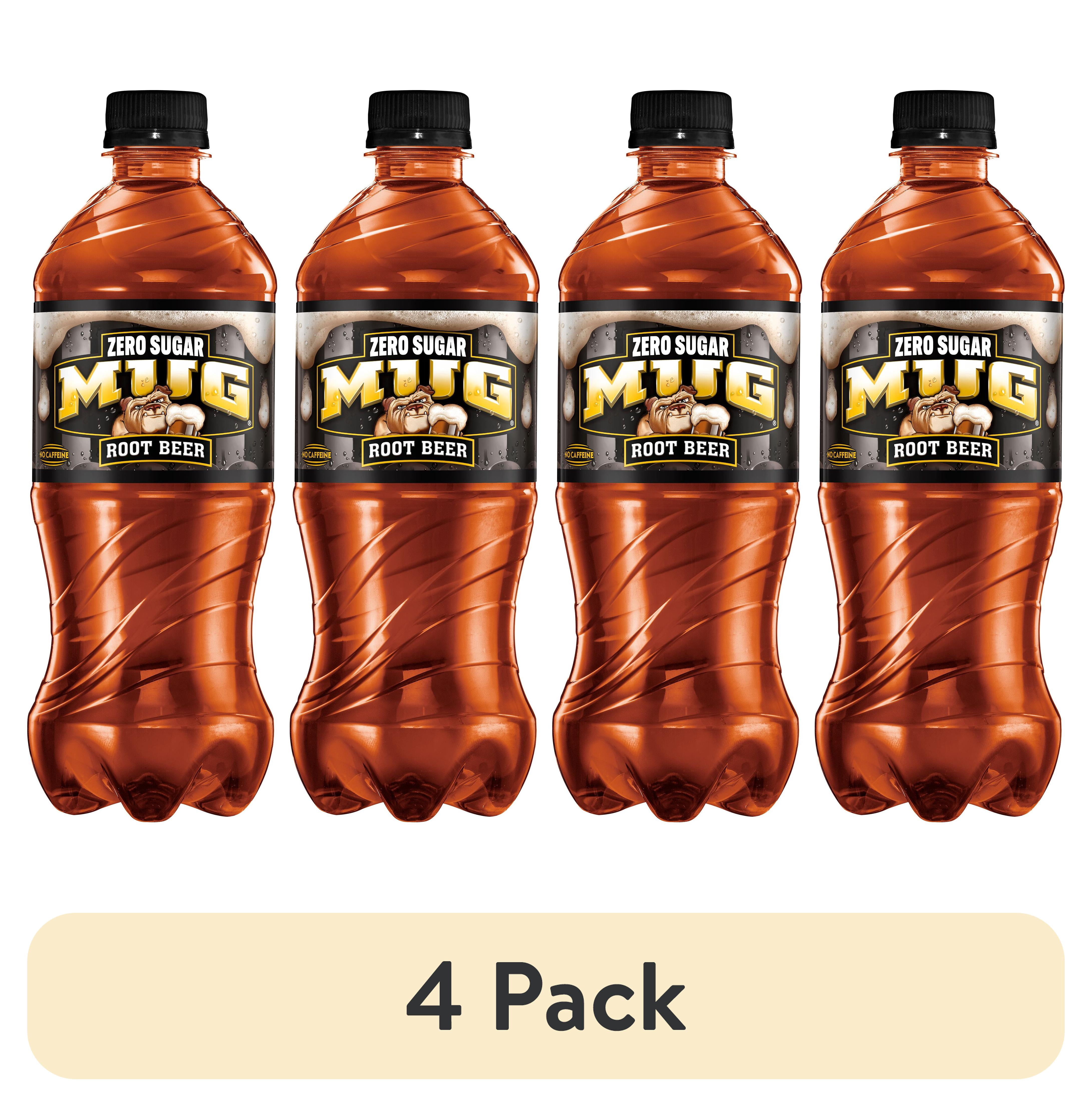 (4 pack) Mug Zero Sugar Soda Root Beer 20 fl oz - Walmart.com