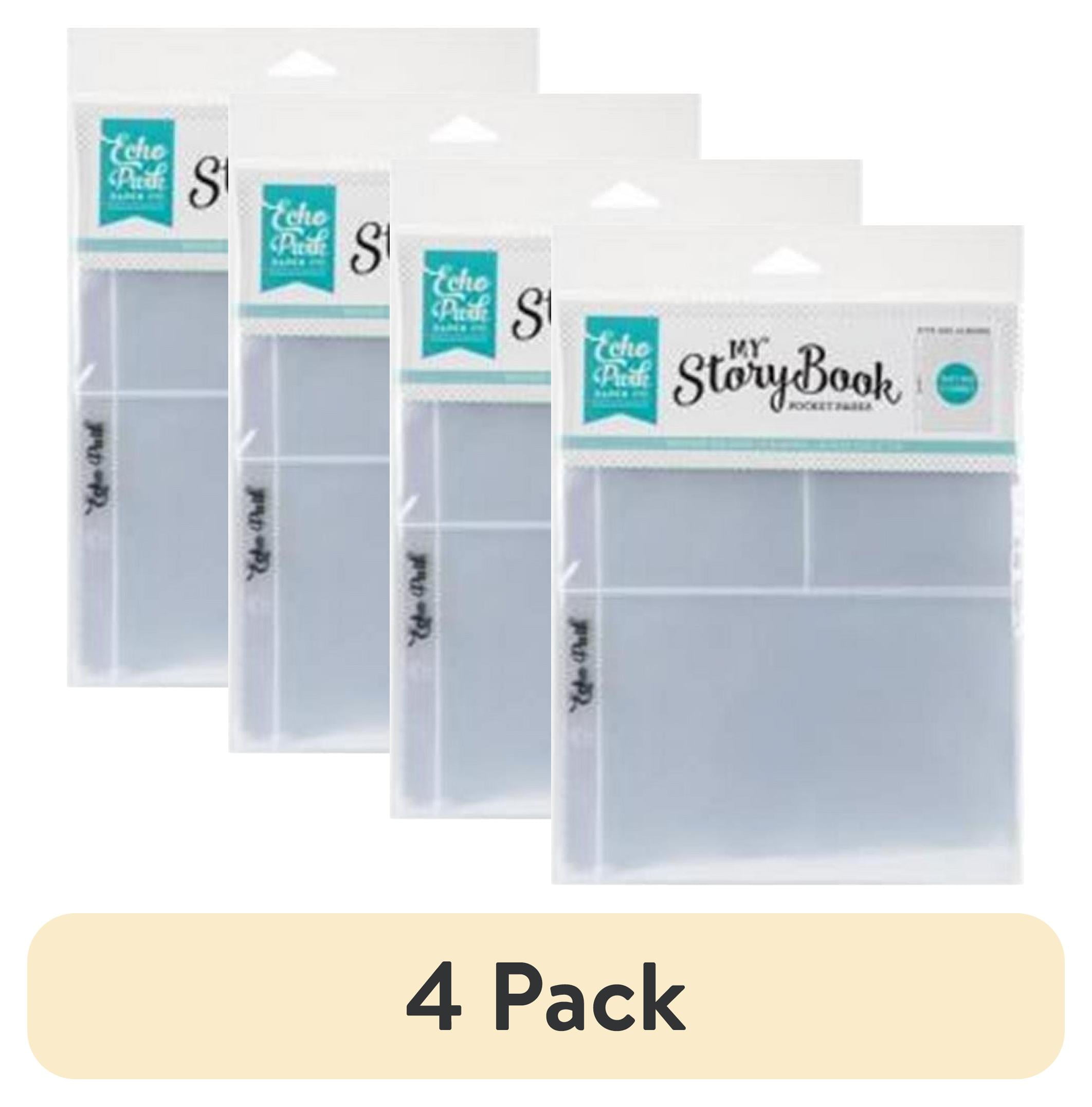 (4 pack) My Story Book Album Pocket Pages 6"X8" 10/Pkg-(1) 4"X6" & (2 ...