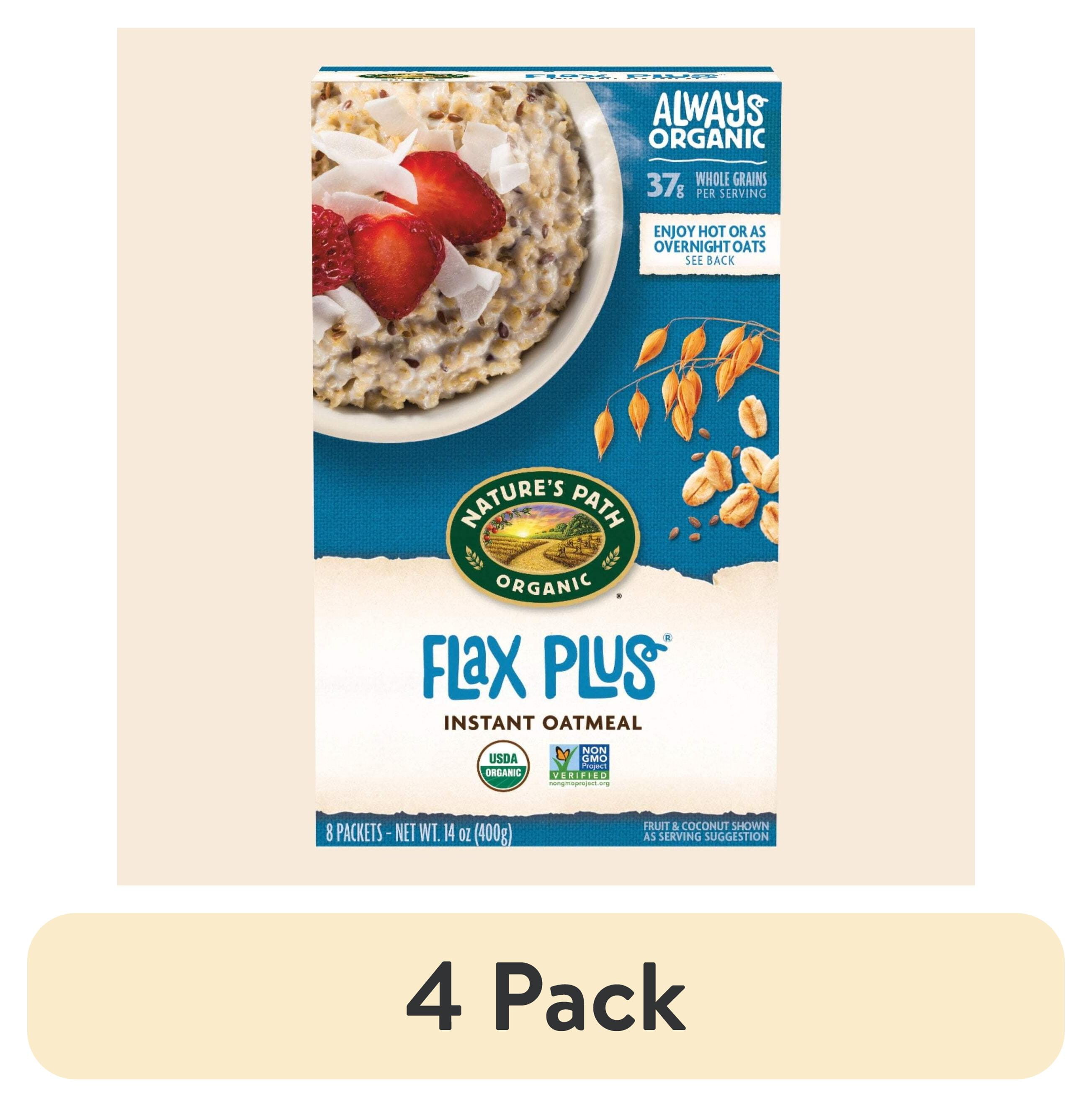 (4 pack) Nature's Path Organic Flax Plus Oatmeal 14oz Box - Walmart.com