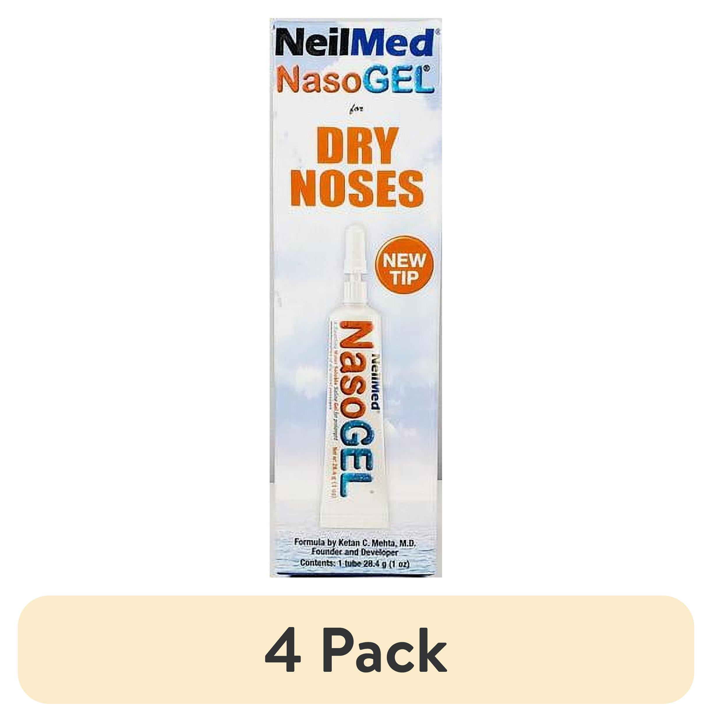 (4 pack) NeilMed NasoGel Drug-Free Saline Nasal Gel Tube - Walmart.com