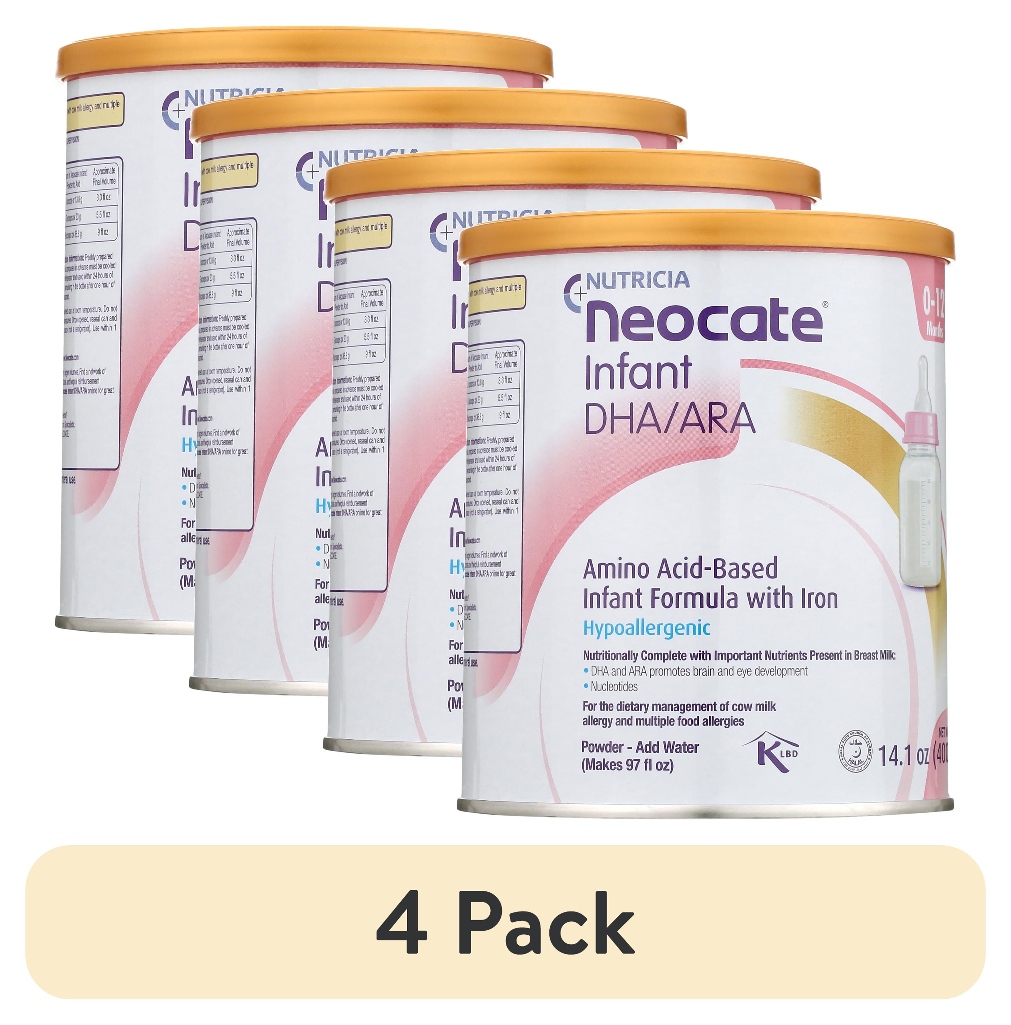 (4 pack) Neocate Infant - Hypoallergenic, Amino Acid-Based Baby Formula ...
