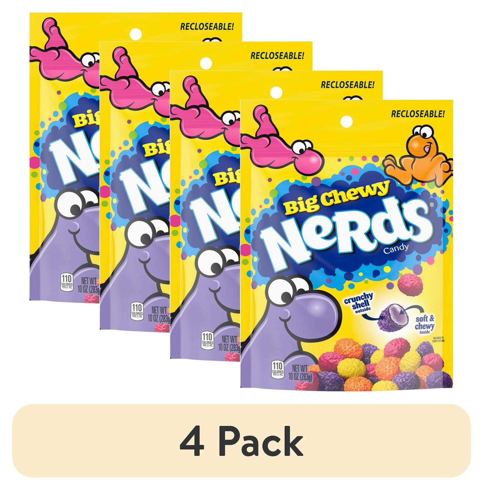 (4 pack) Nerds Big Chewy Candy, 10 Ounce - Walmart.com
