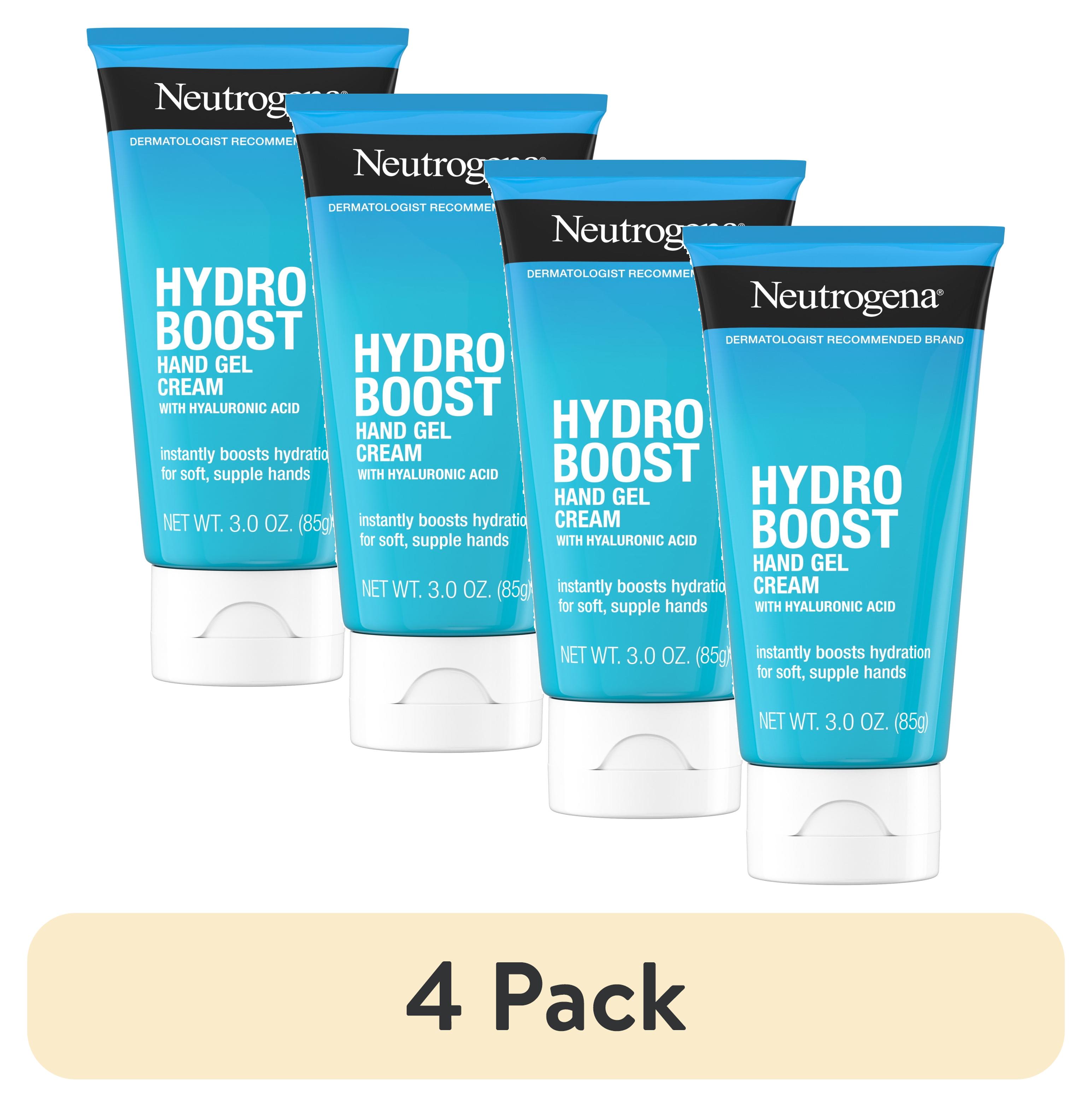 (4 pack) Neutrogena Hydro Boost Gel Hand Cream with Hyaluronic Acid, 3 ...