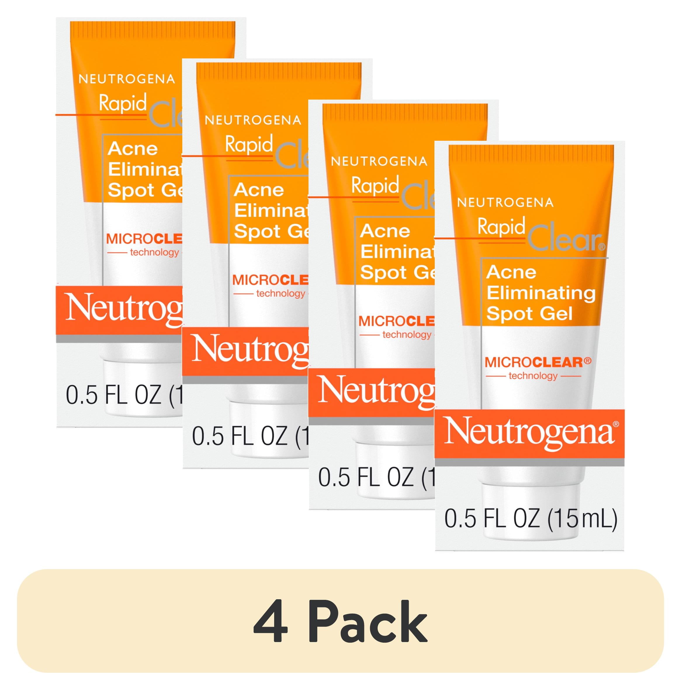(4 pack) Neutrogena Rapid Clear Acne Eliminating Spot Treatment Gel, 0. ...