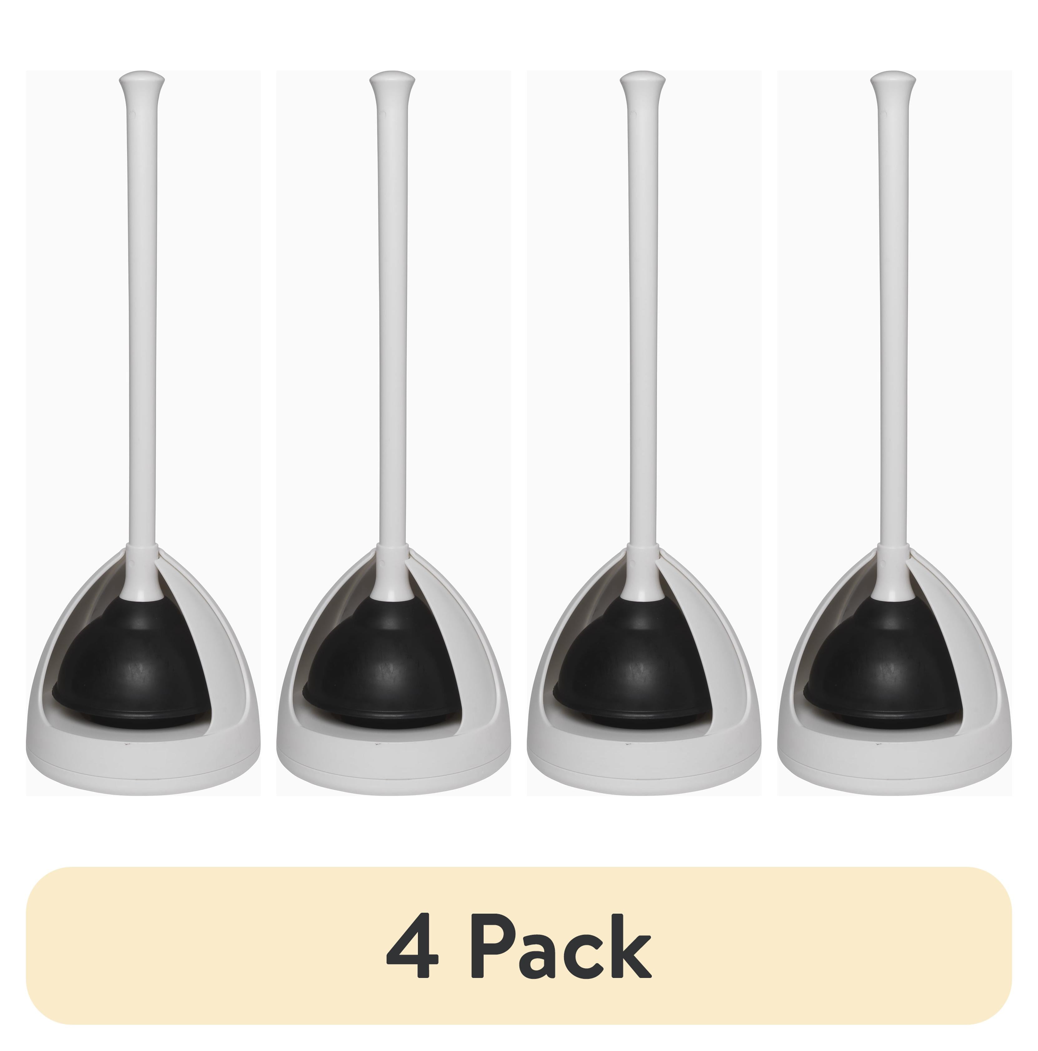 (4 pack) New Plumb Craft Toilet Plunger Drain Plunger with White Twist ...