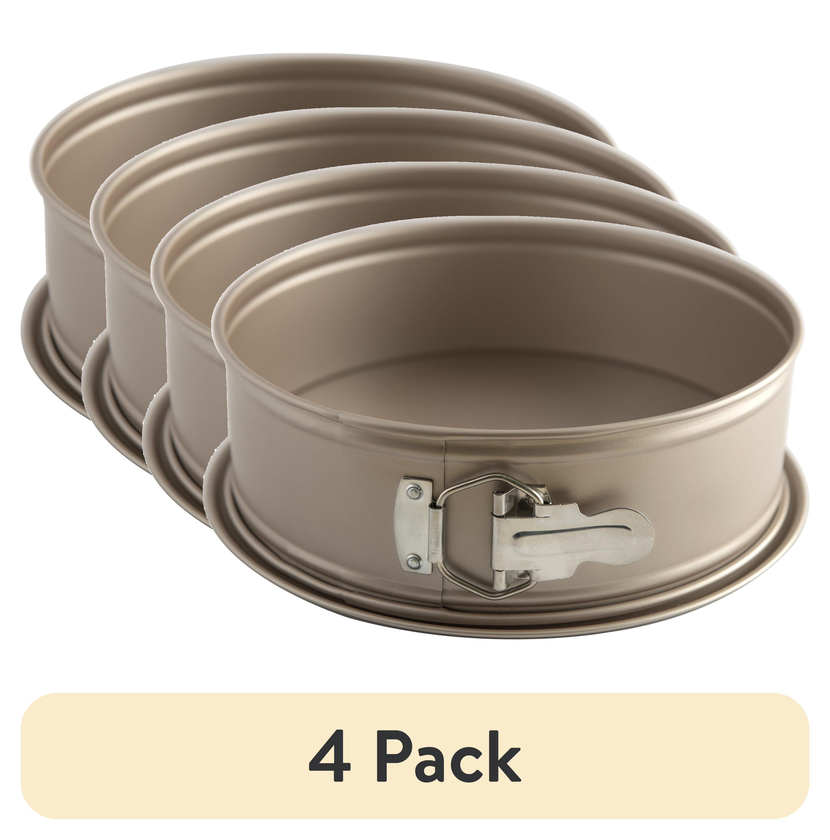 Nordic Ware 9” Nonstick Springform Cake Pan 4 Pack Rose Gold Bakeware ...
