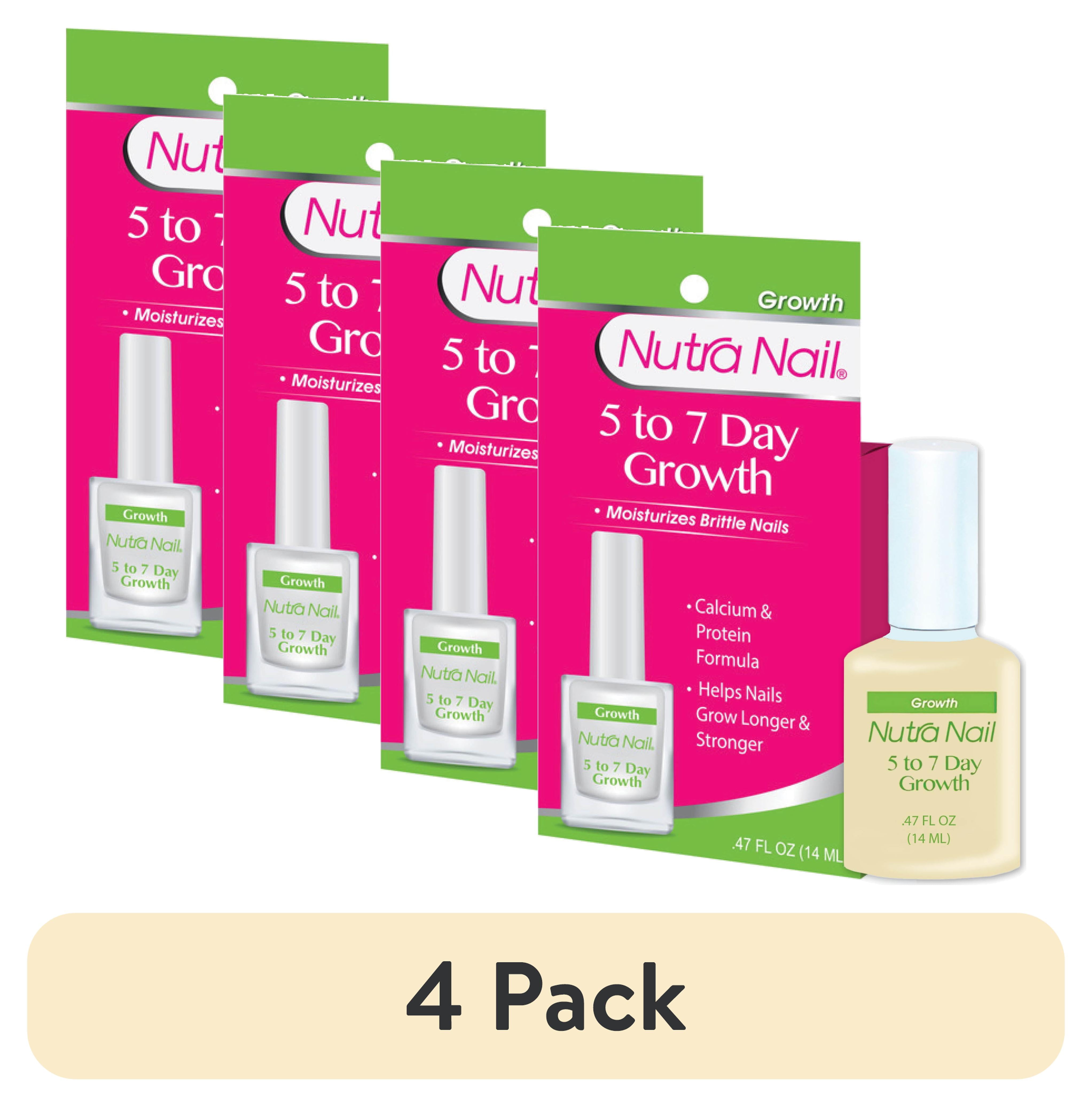 (4 pack) Nutra Nail 5 to 7 Day Growth Treatment - Fast Keratin Nail ...