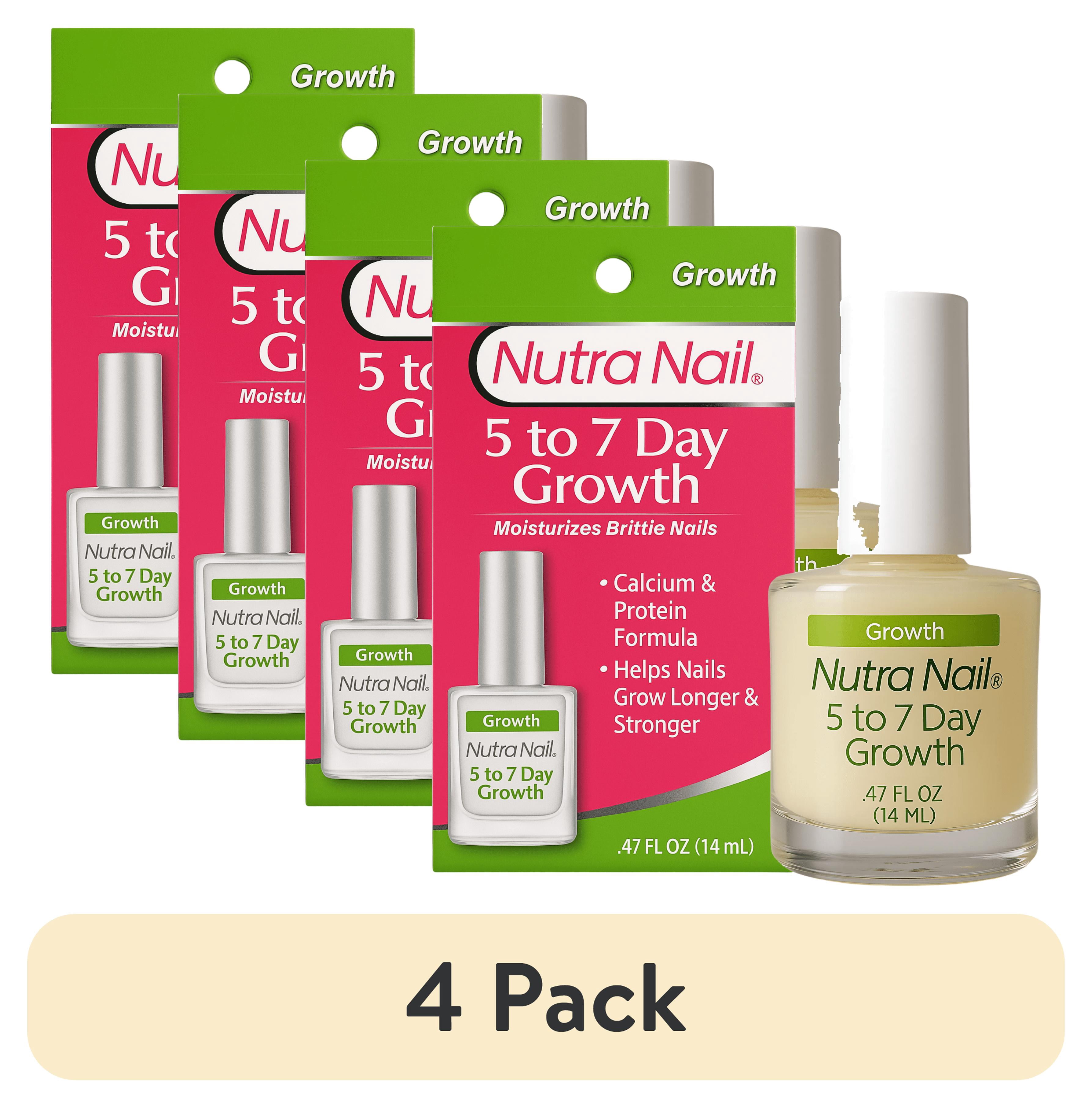 (4 pack) Nutra Nail 5 to 7 Day Growth Treatment - Fast Keratin Nail ...