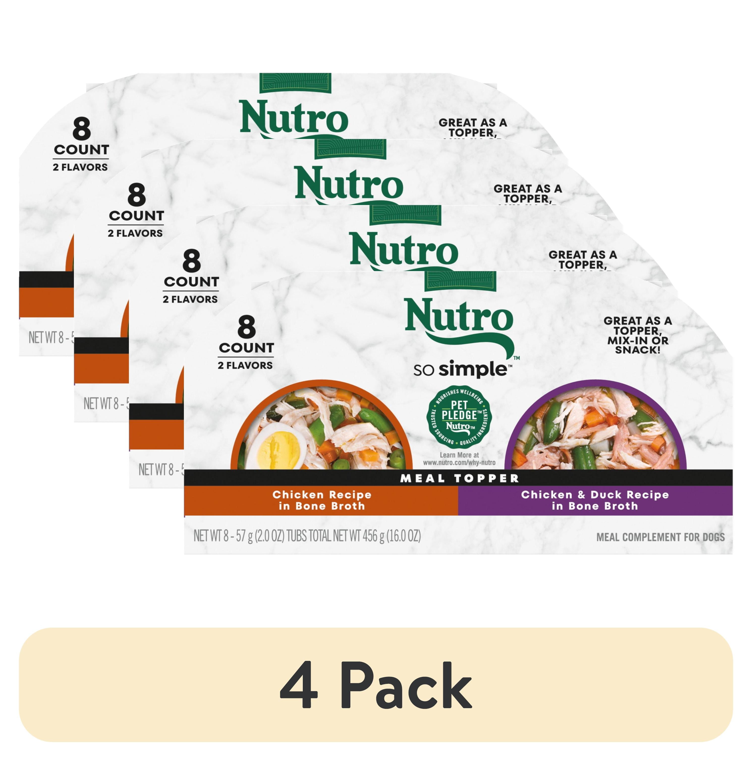 (4 pack) Nutro So Simple Chicken And Chicken & Duck Recipes Wet Dog ...