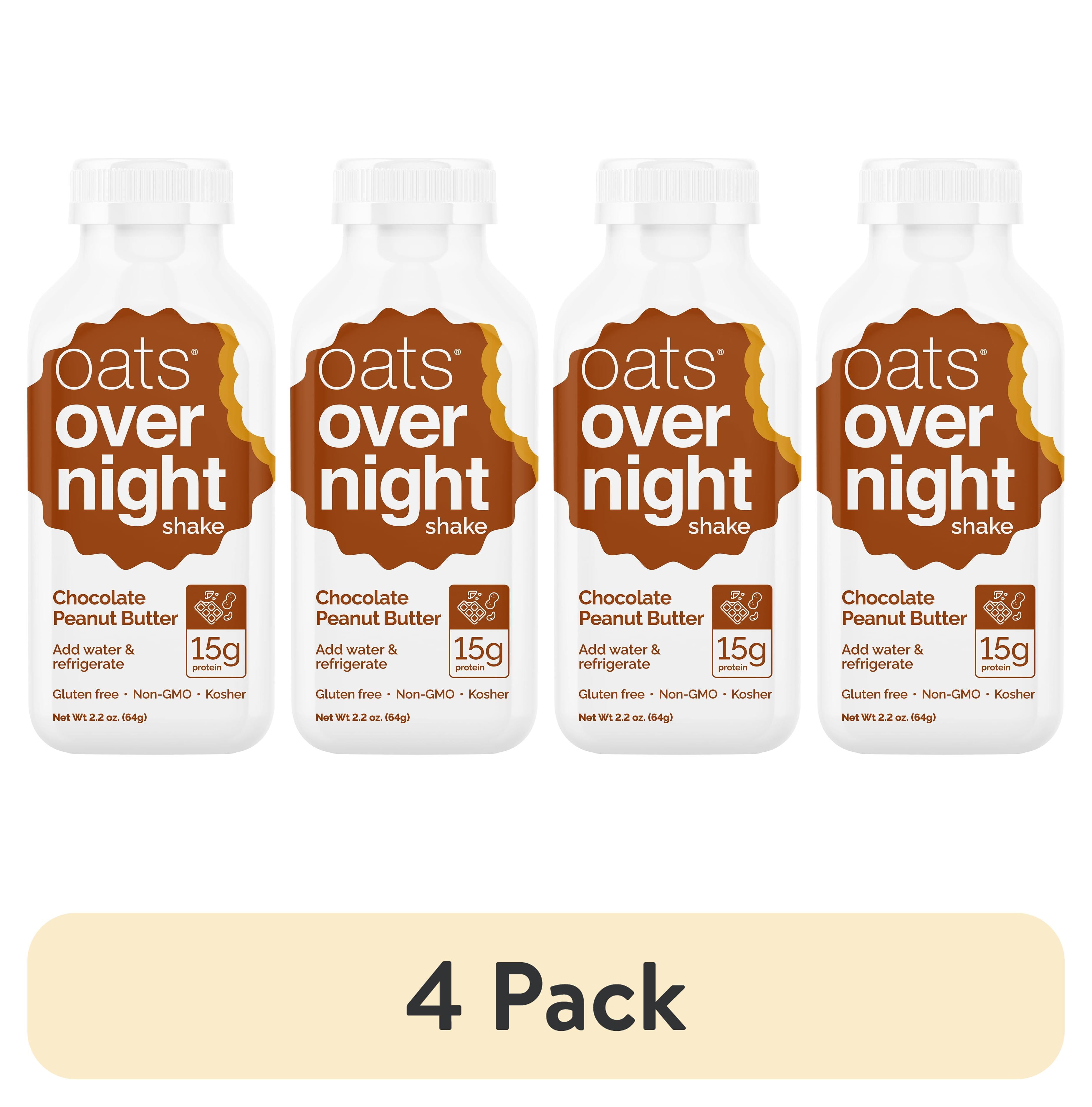 (4 pack) Oats Overnight Chocolate Peanut Butter Protein Overnight ...