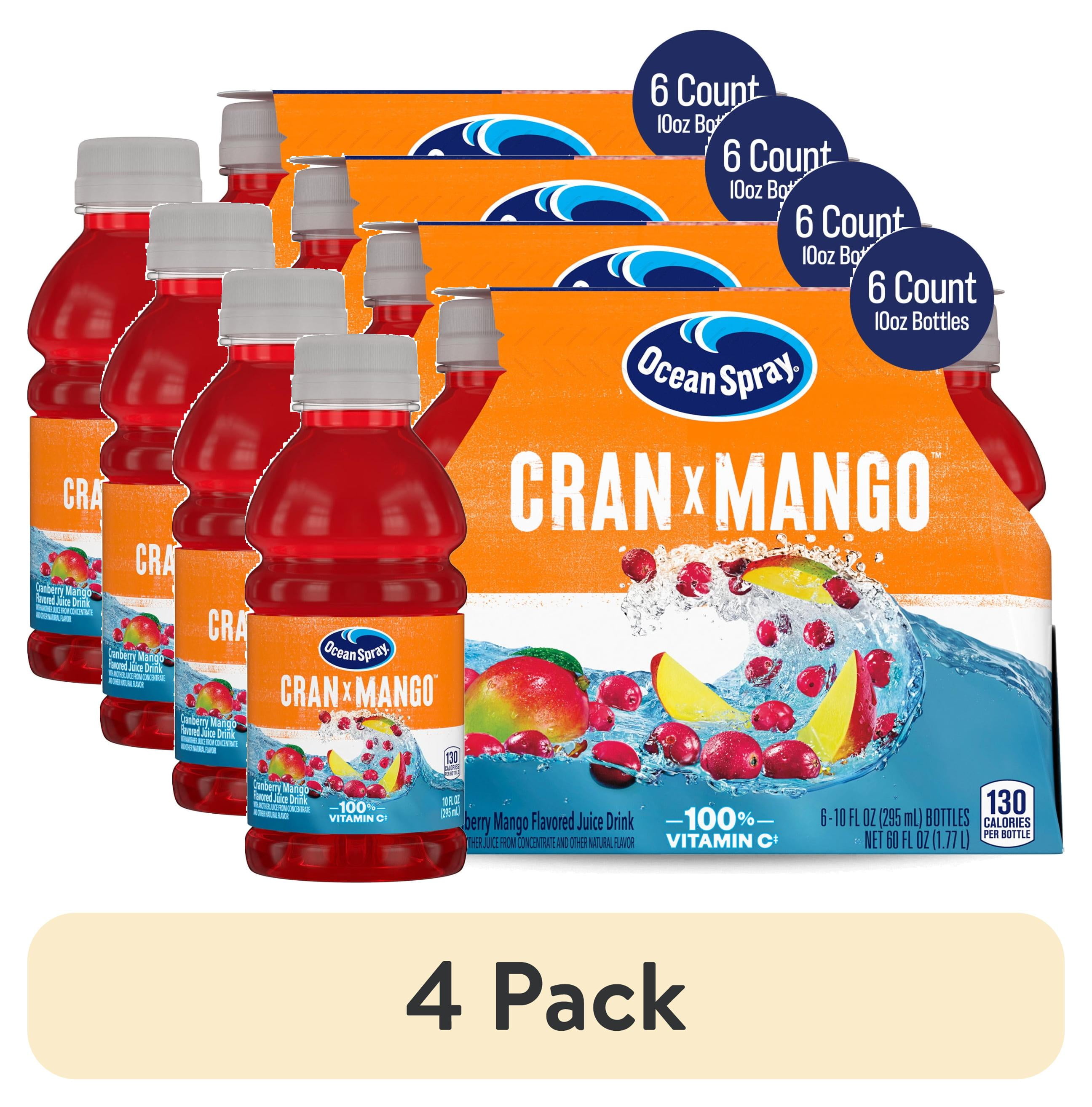 (4 pack) Ocean Spray® Cran-Mango™ Cranberry Mango Juice Drinks, 10 fl ...