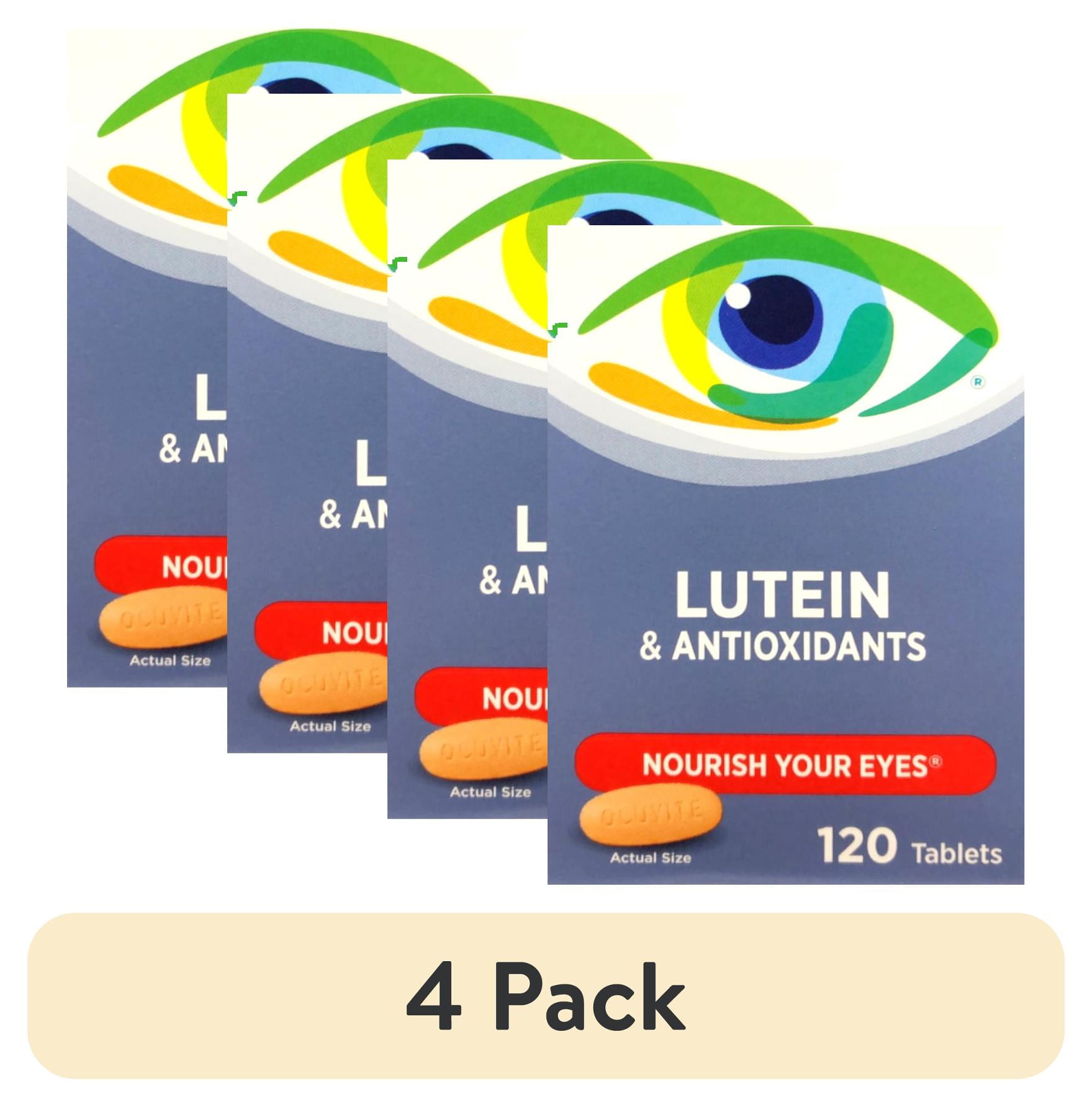 (4 pack) Ocuvite Eye Vitamin & Mineral Supplement Tablets, Lutein ...